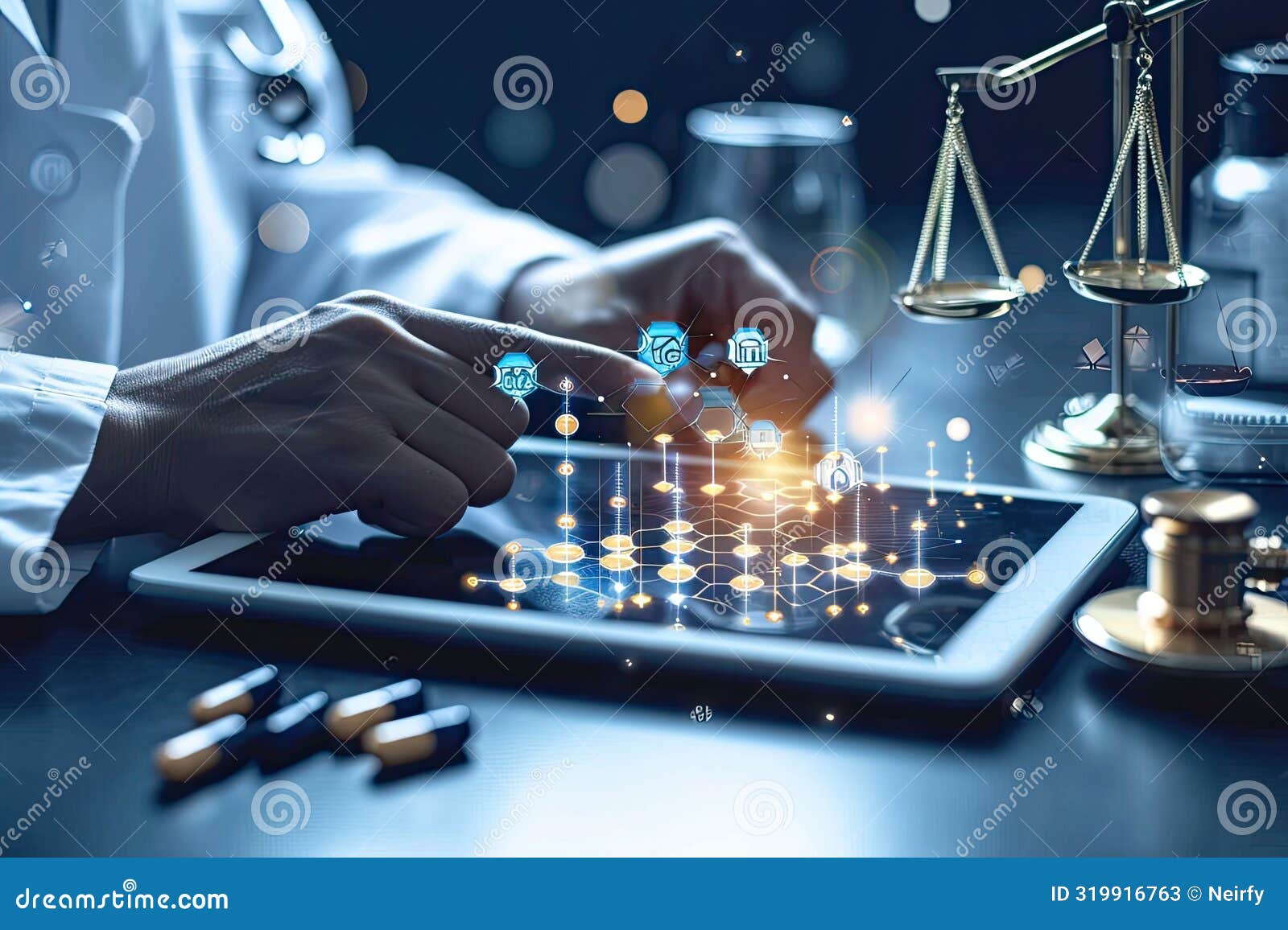 Medical Concept. Medical Network Connection, Digital Healthcare and ...