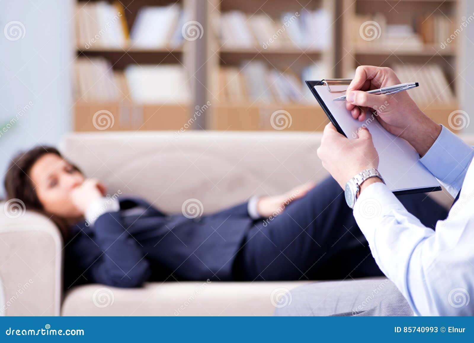 The Medical Concept with Psychologist Visit Stock Image - Image of ...