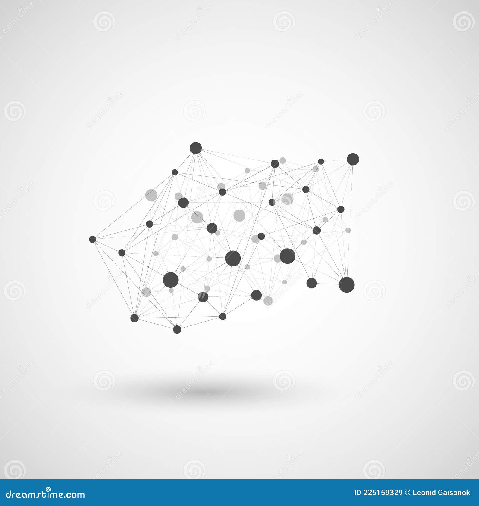 Connection Molecule Background. Vector Shape Abstract Science Backdrop ...