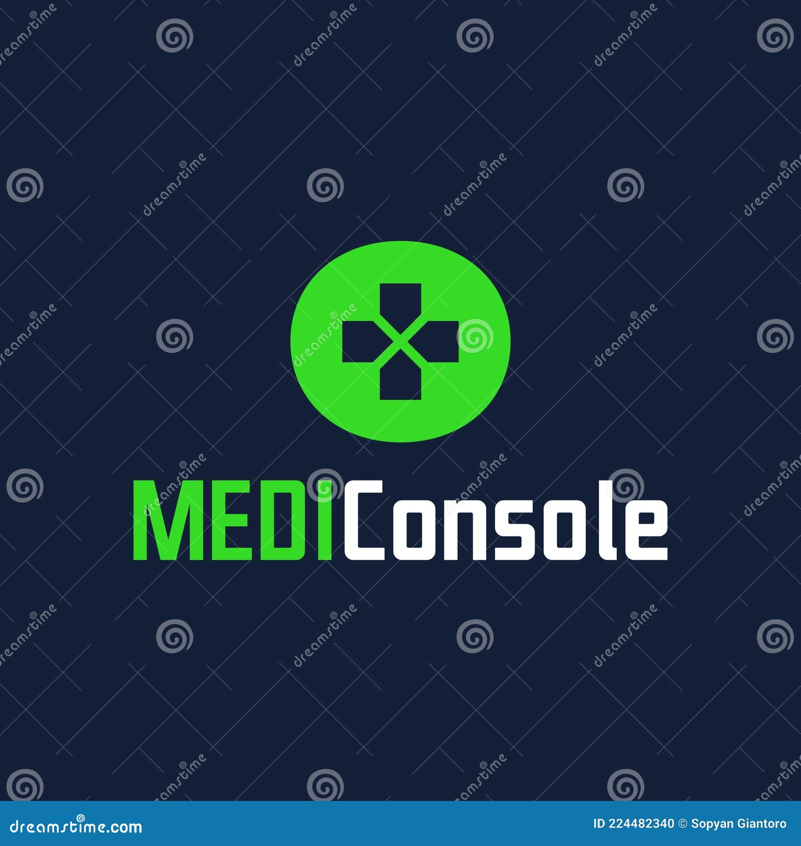 Medical console logo stock vector. Illustration of flat - 224482340