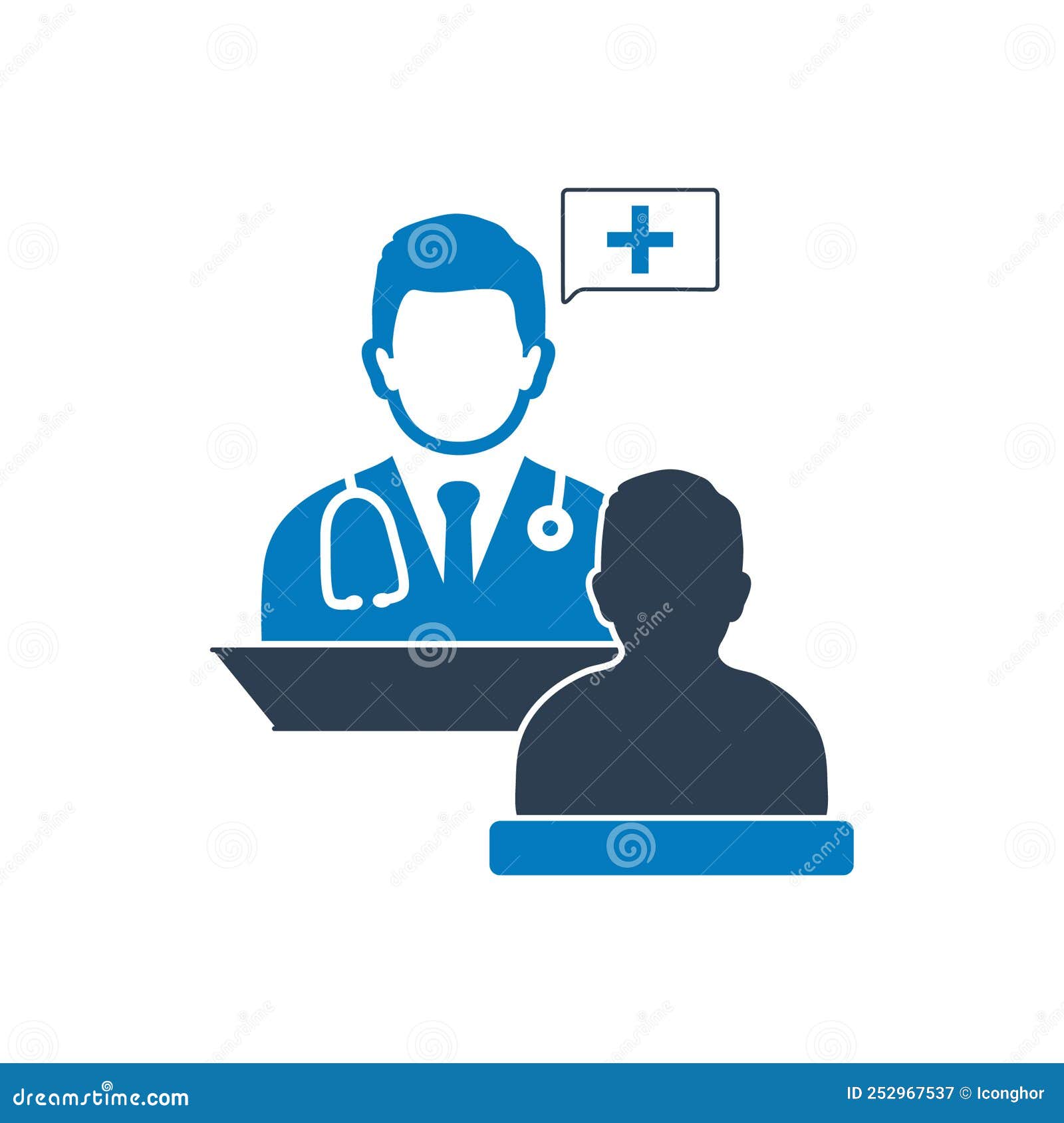 Medical Consultant Icon. stock vector. Illustration of logo - 252967537