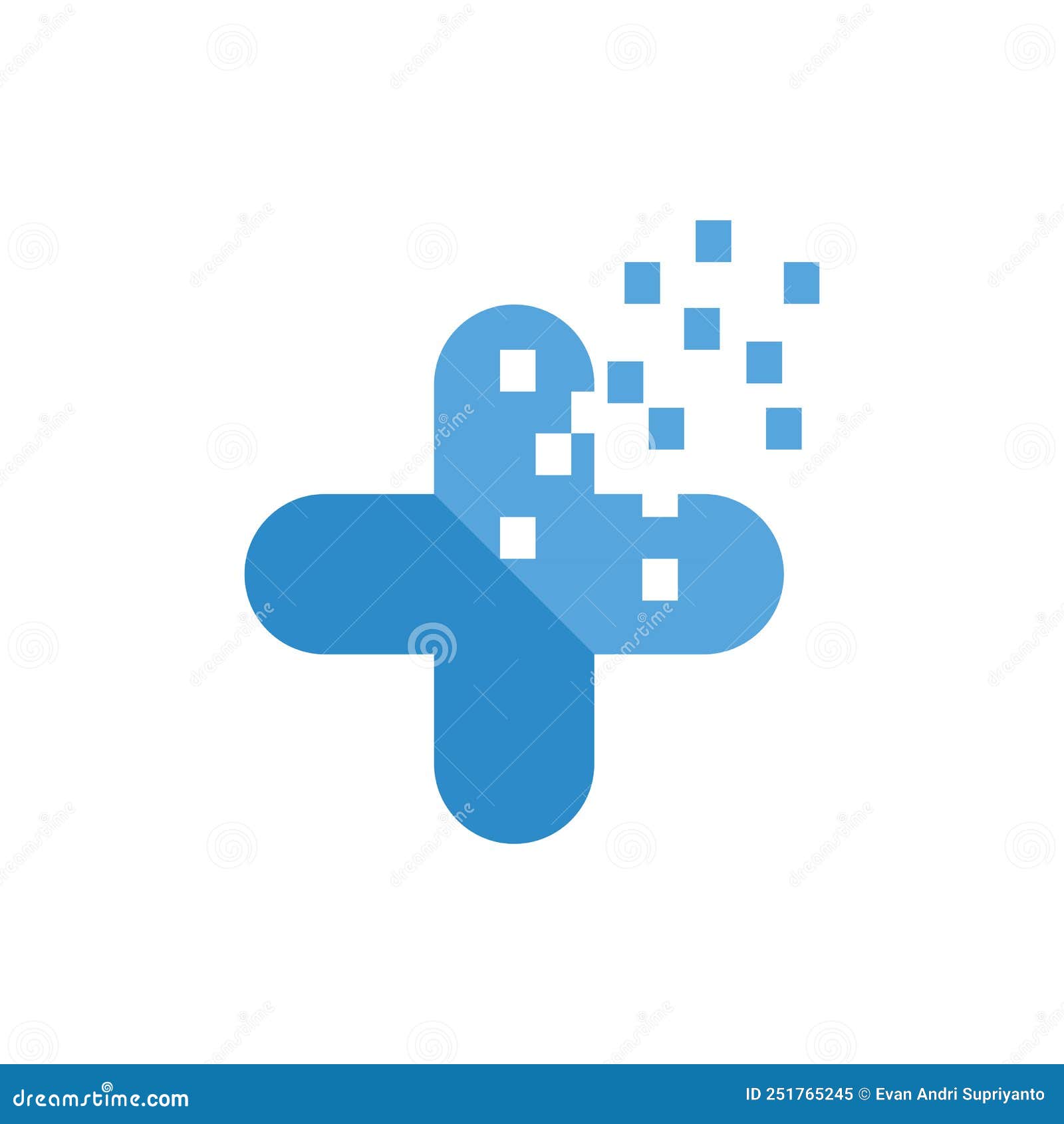 Medical Cross Illustration Logo Template Vector Design Stock Vector ...