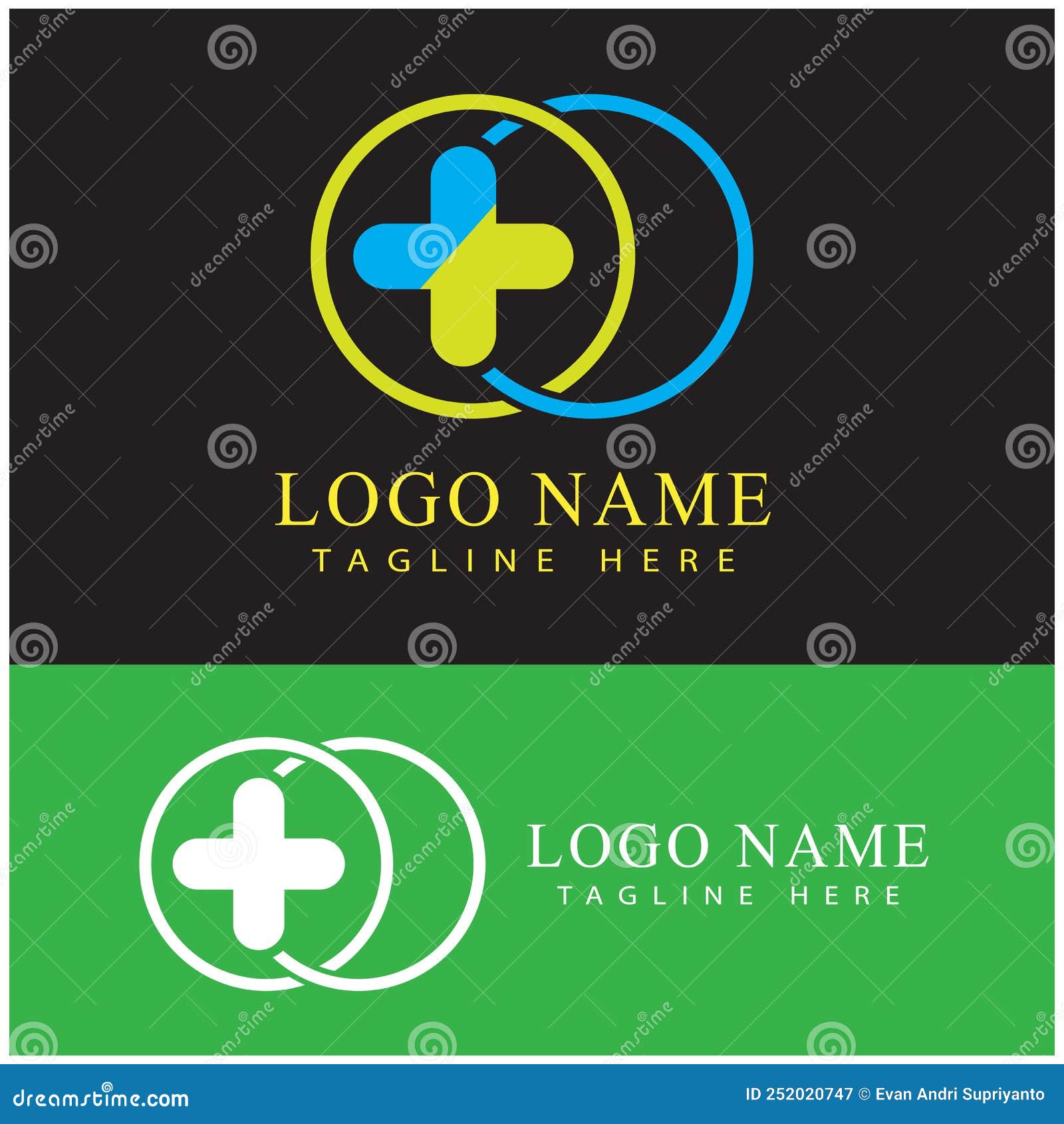 Medical Cross Illustration Logo Template Vector Design Stock Vector ...