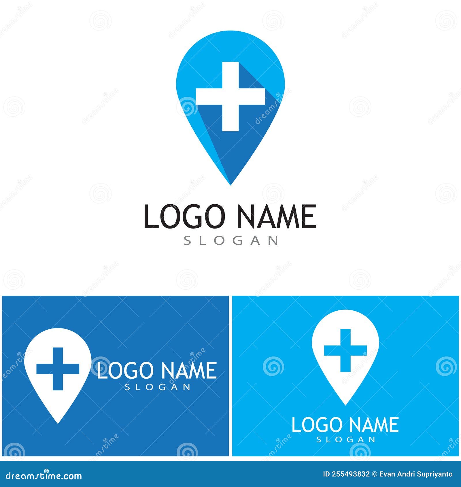 Medical Cross Illustration Logo Template Vector Design Stock Vector ...