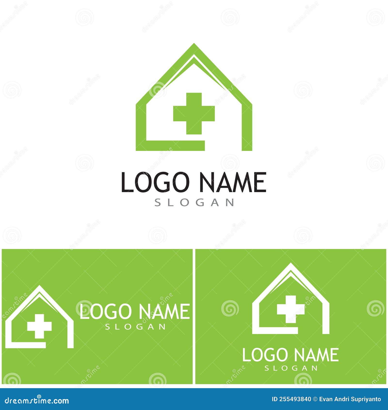 Medical Cross Illustration Logo Template Vector Design Stock Vector ...