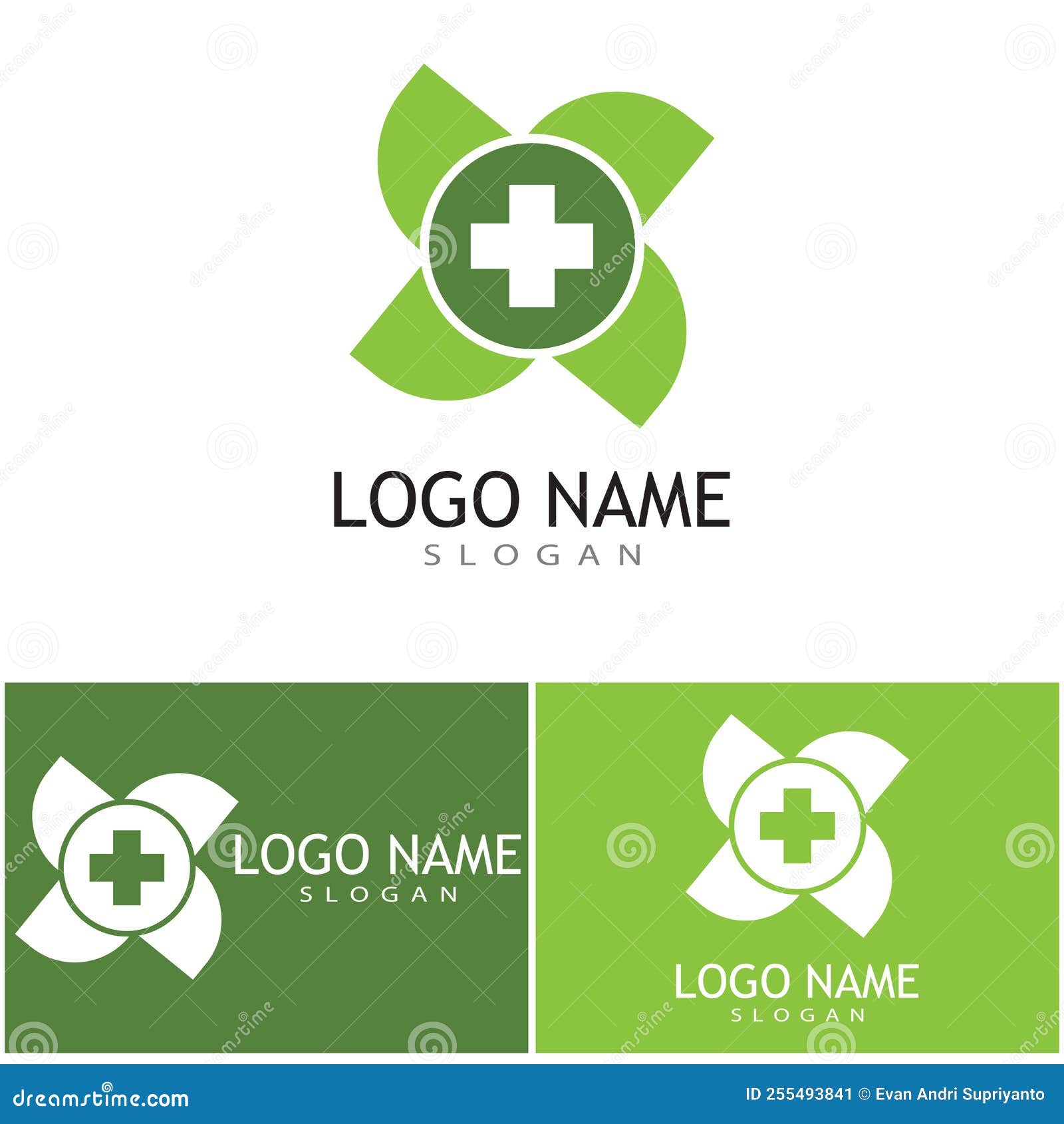 Medical Cross Illustration Logo Template Vector Design Stock Vector ...