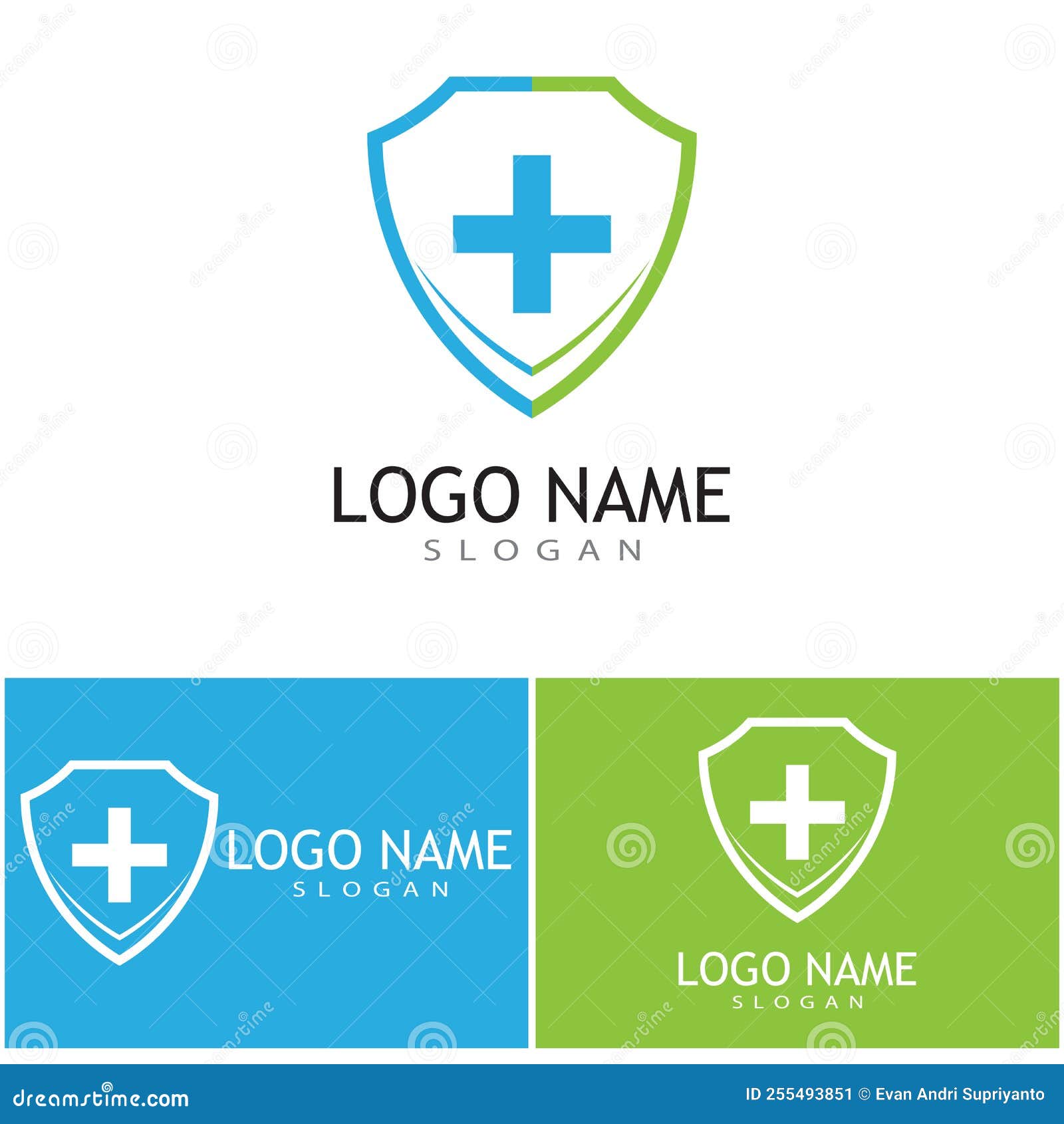 Medical Cross Illustration Logo Template Vector Design Stock Vector ...
