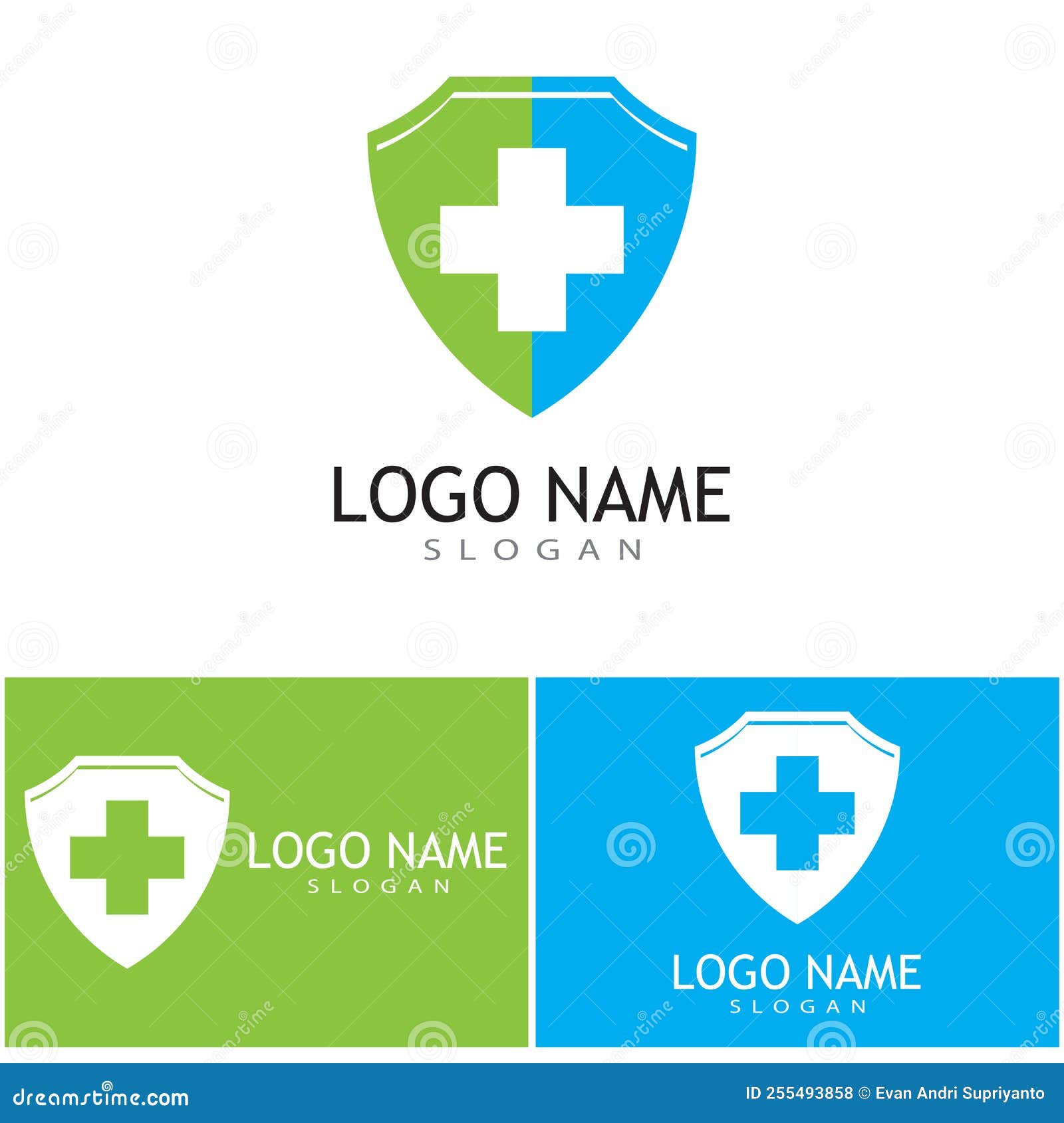 Medical Cross Illustration Logo Template Vector Design Stock Vector ...