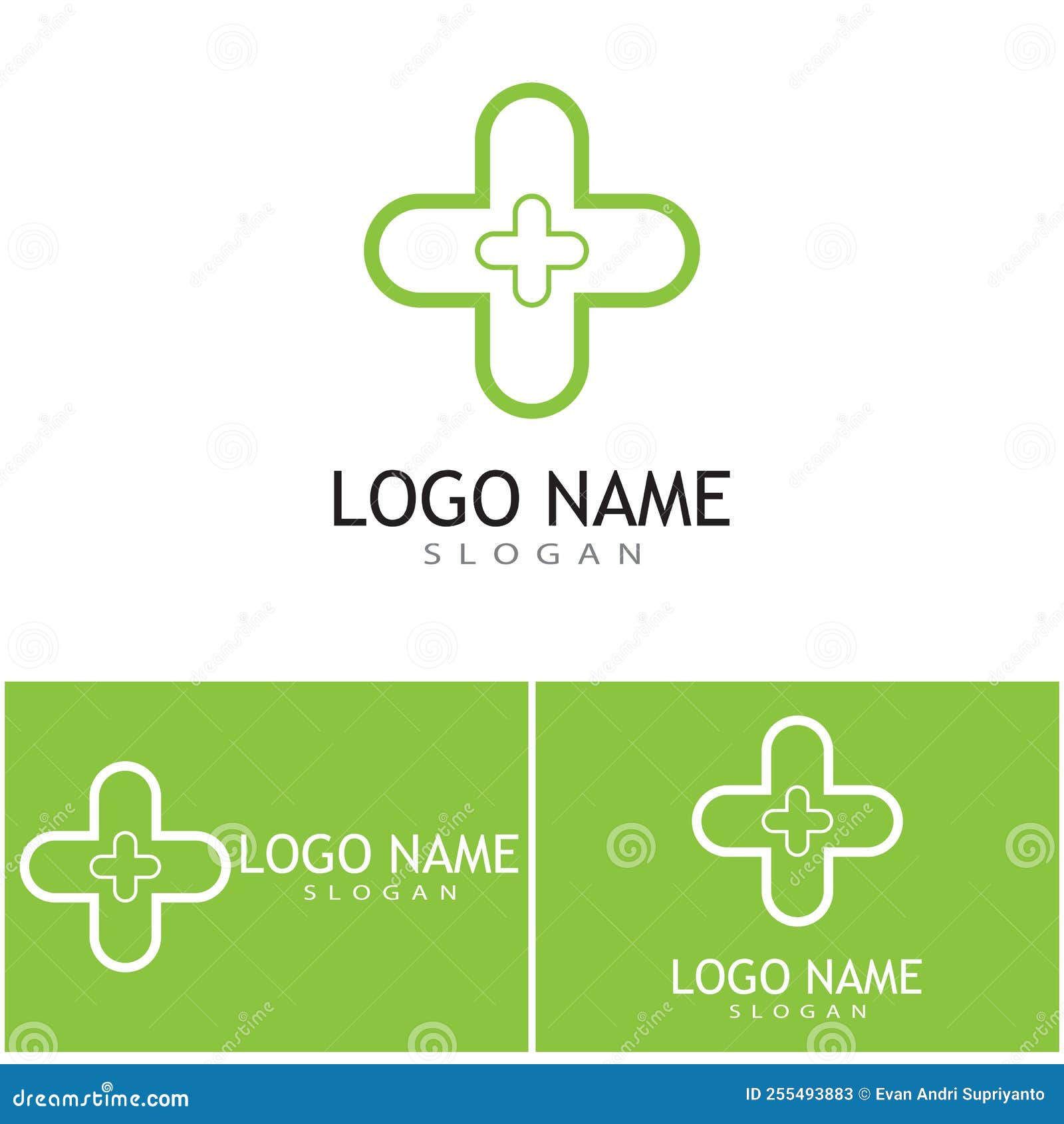 Medical Cross Illustration Logo Template Vector Design Stock Vector ...