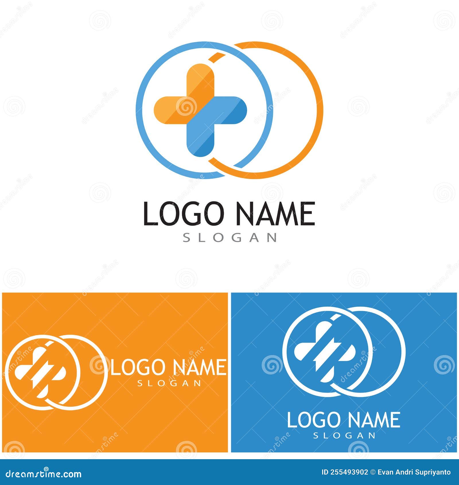 Medical Cross Illustration Logo Template Vector Design Stock Vector ...