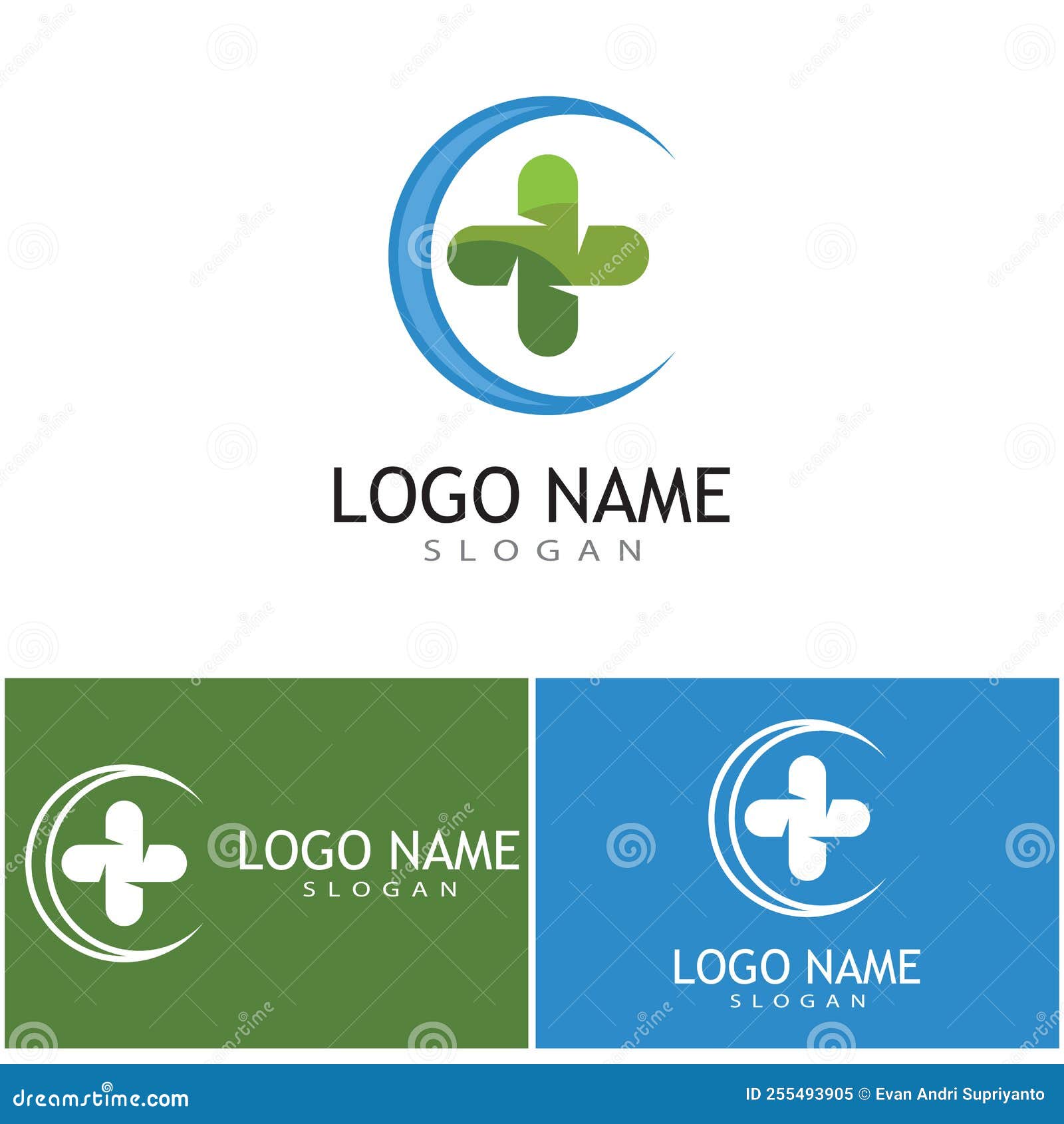 Medical Cross Illustration Logo Template Vector Design Stock Vector ...