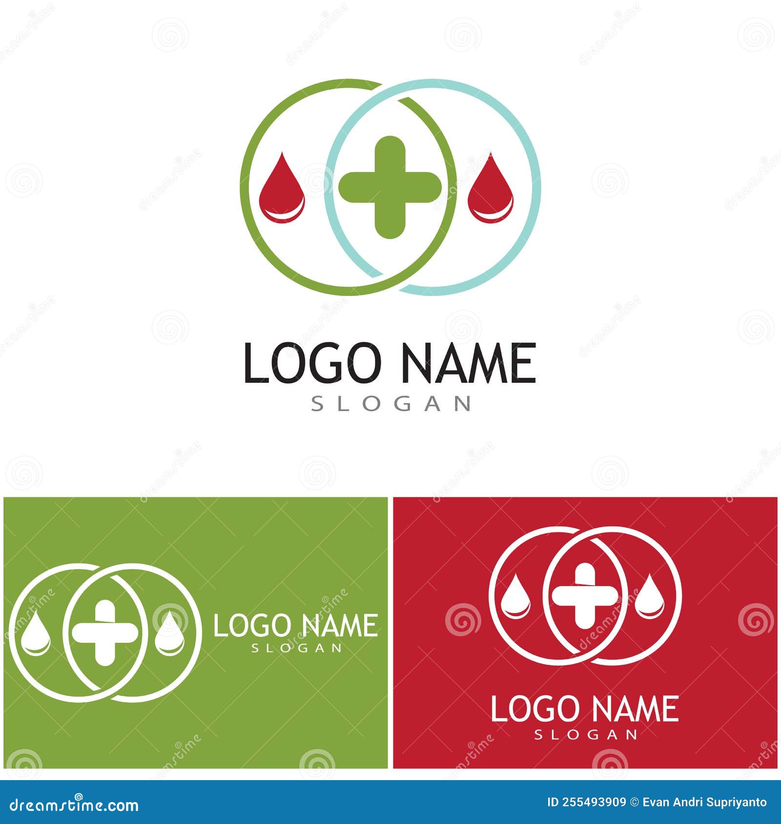 Medical Cross Illustration Logo Template Vector Design Stock Vector ...