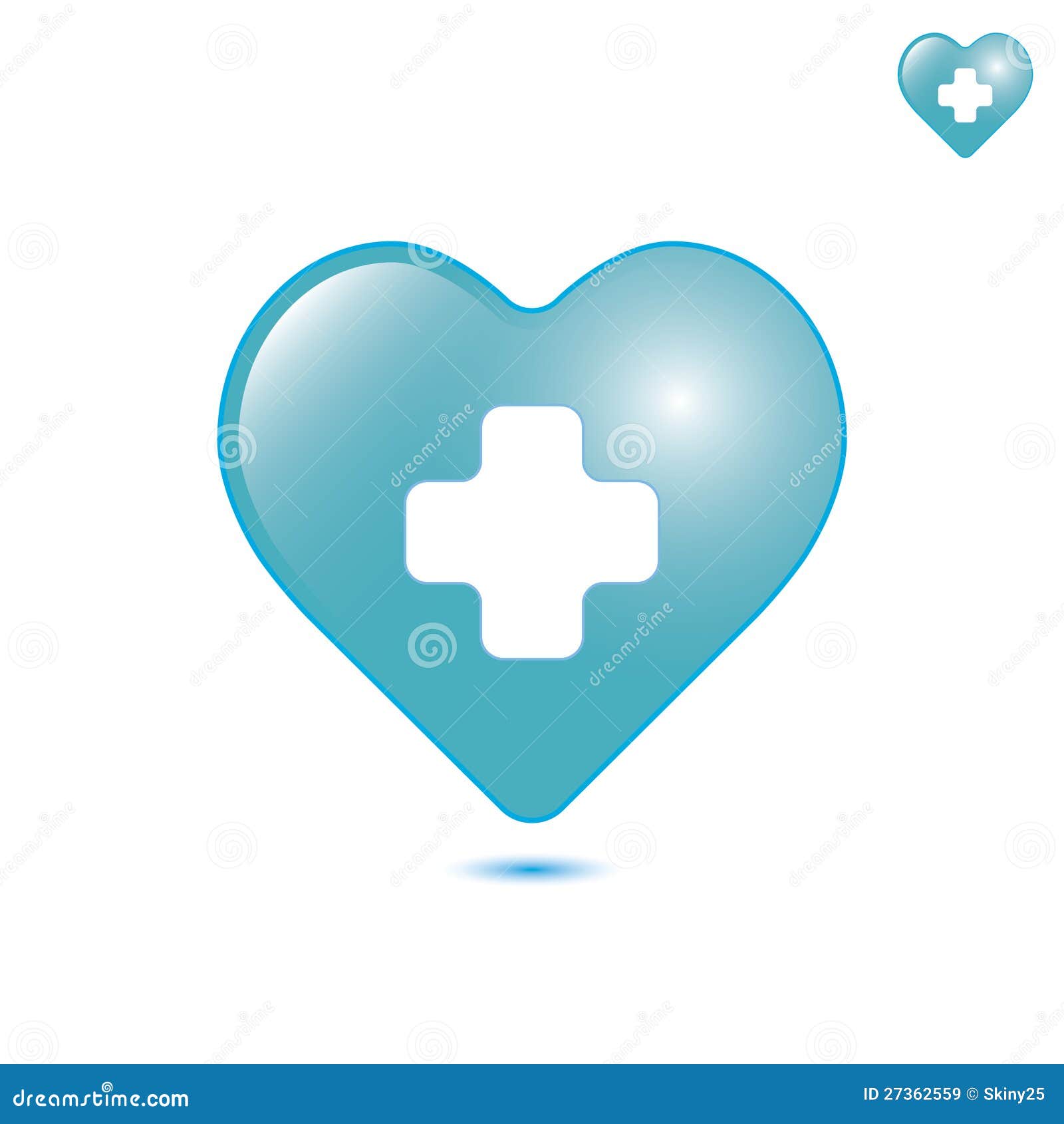 Medical Cross Isolated on White Background Stock Vector - Illustration ...