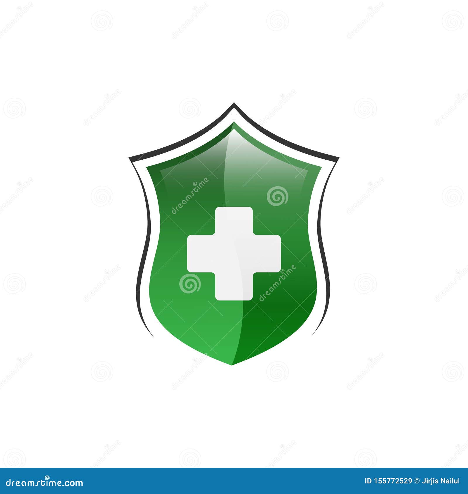 Medical Cross Shield Logo Design Vector for Medical Apps and Websites ...
