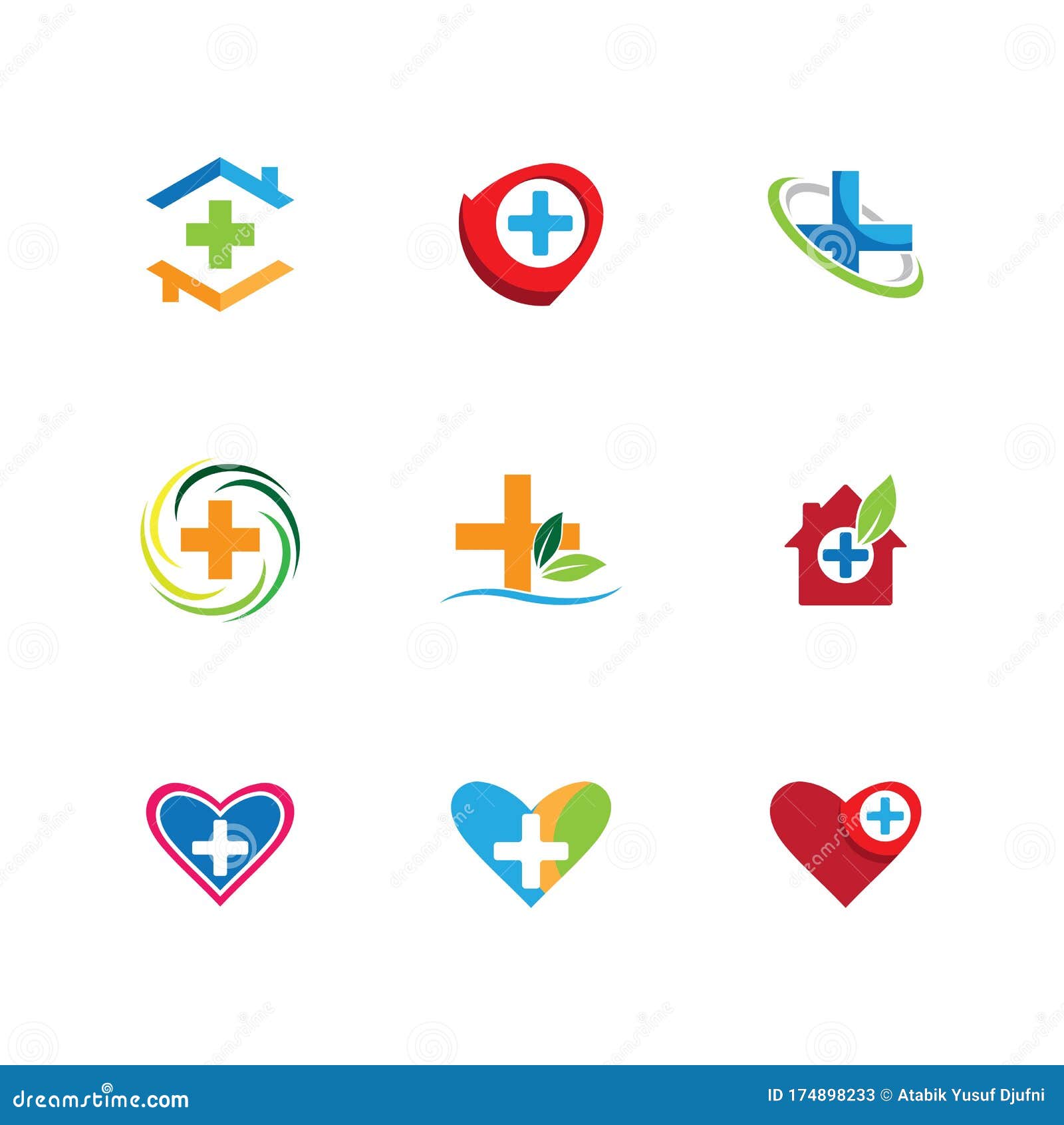 Medical cross vector icon stock vector. Illustration of love - 174898233