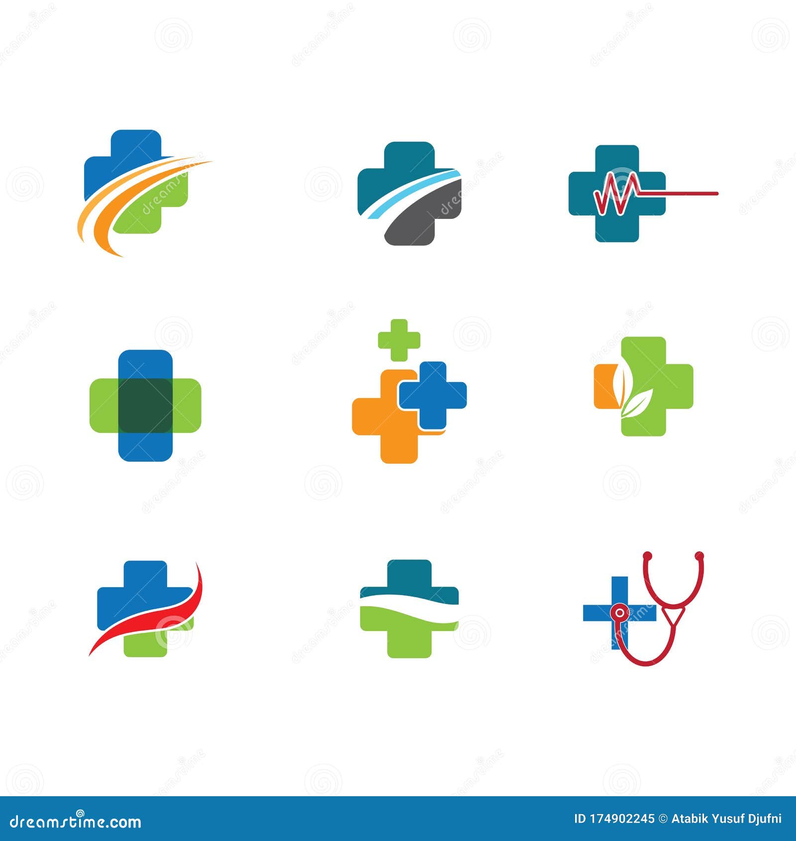Medical cross vector icon stock vector. Illustration of badge - 174902245