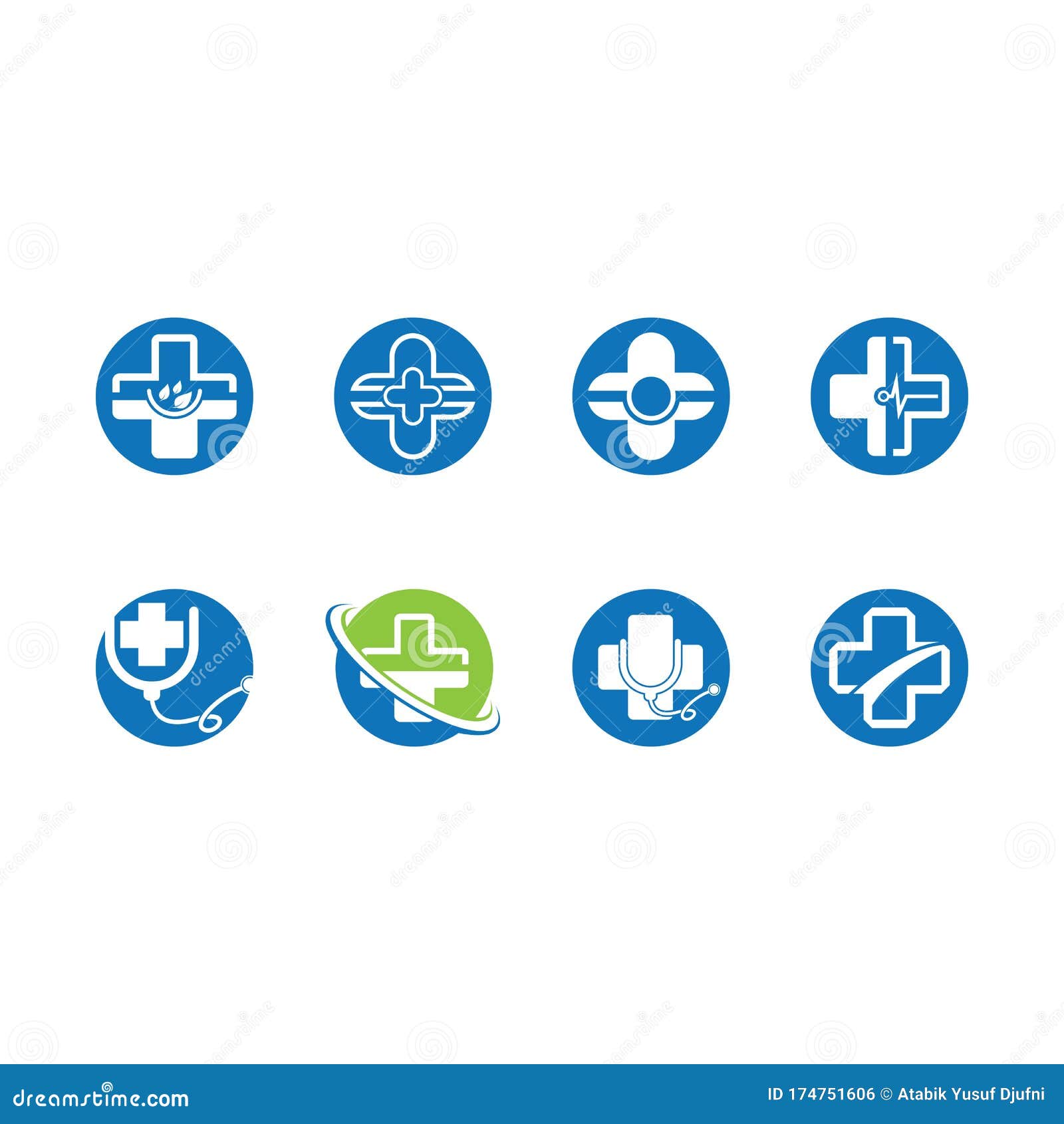Medical cross vector icon stock vector. Illustration of health - 174751606