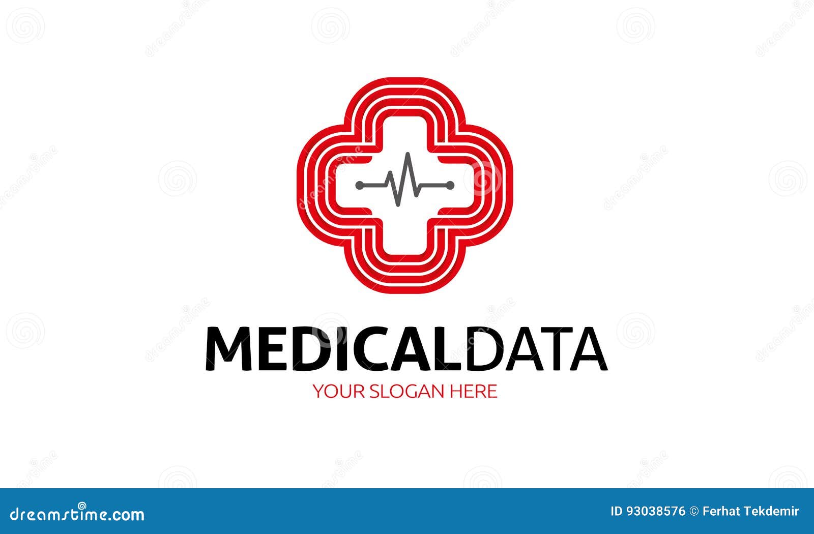 Medical Data Logo stock illustration. Illustration of application ...