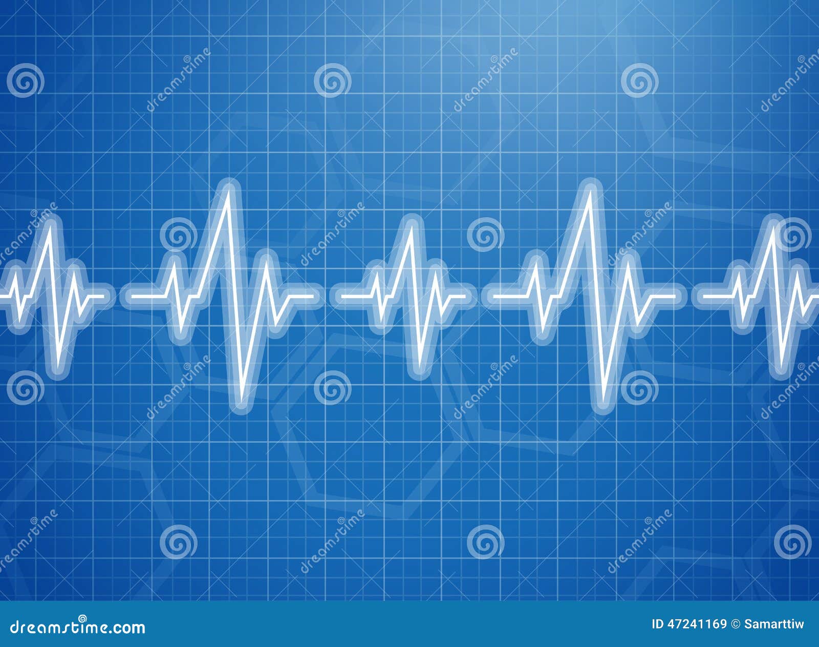Medical Design - Cardiogram Cartoon Vector | CartoonDealer.com #47241169