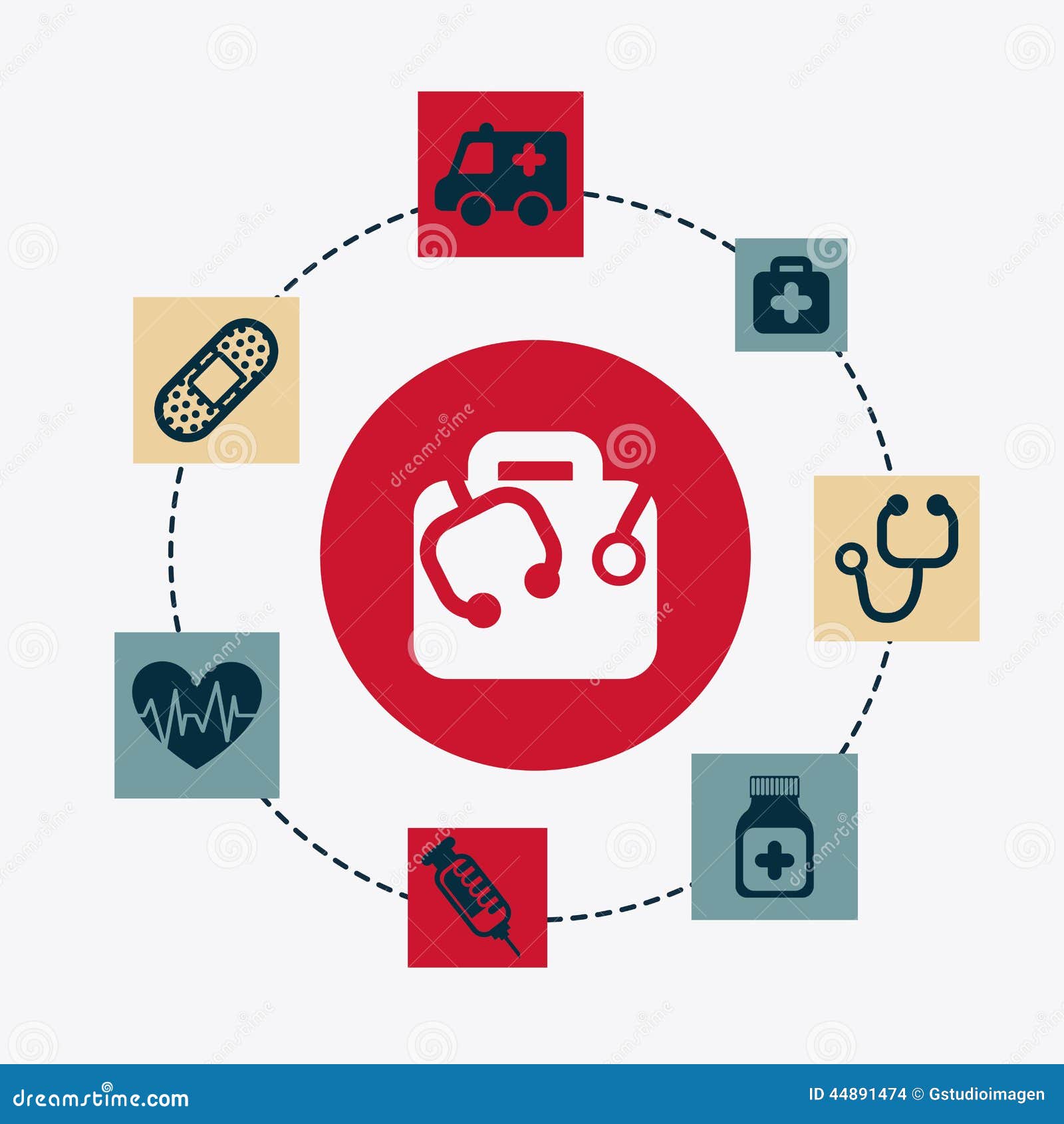 Medical design stock vector. Illustration of care, shape - 44891474