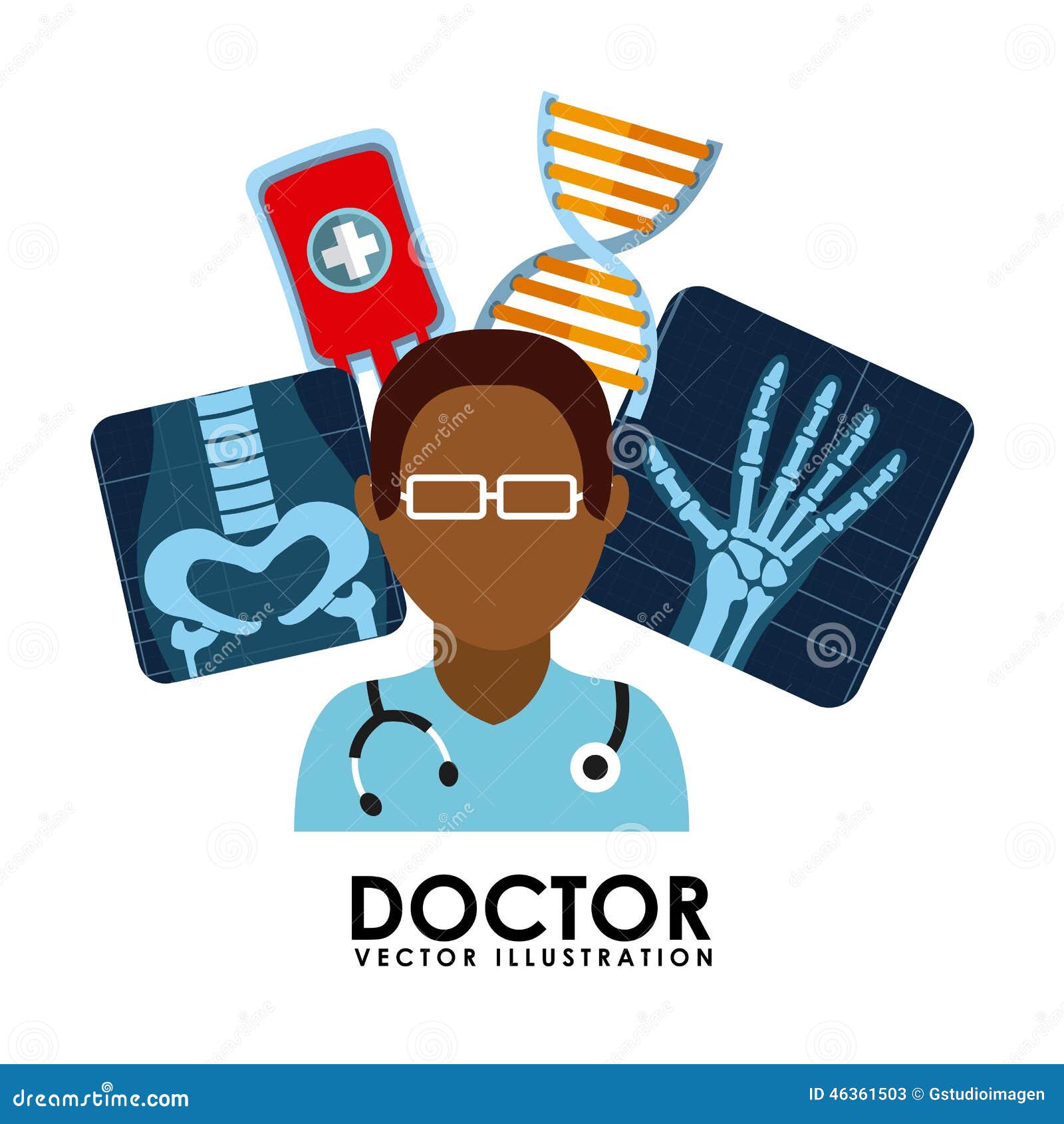 Medical design stock vector. Illustration of icons, doctor - 46361503
