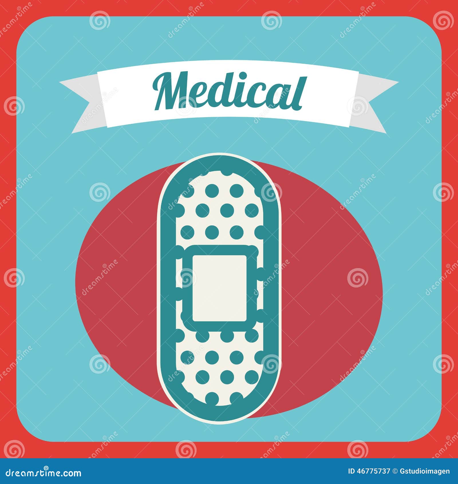 Medical design stock vector. Illustration of cure, banner - 46775737