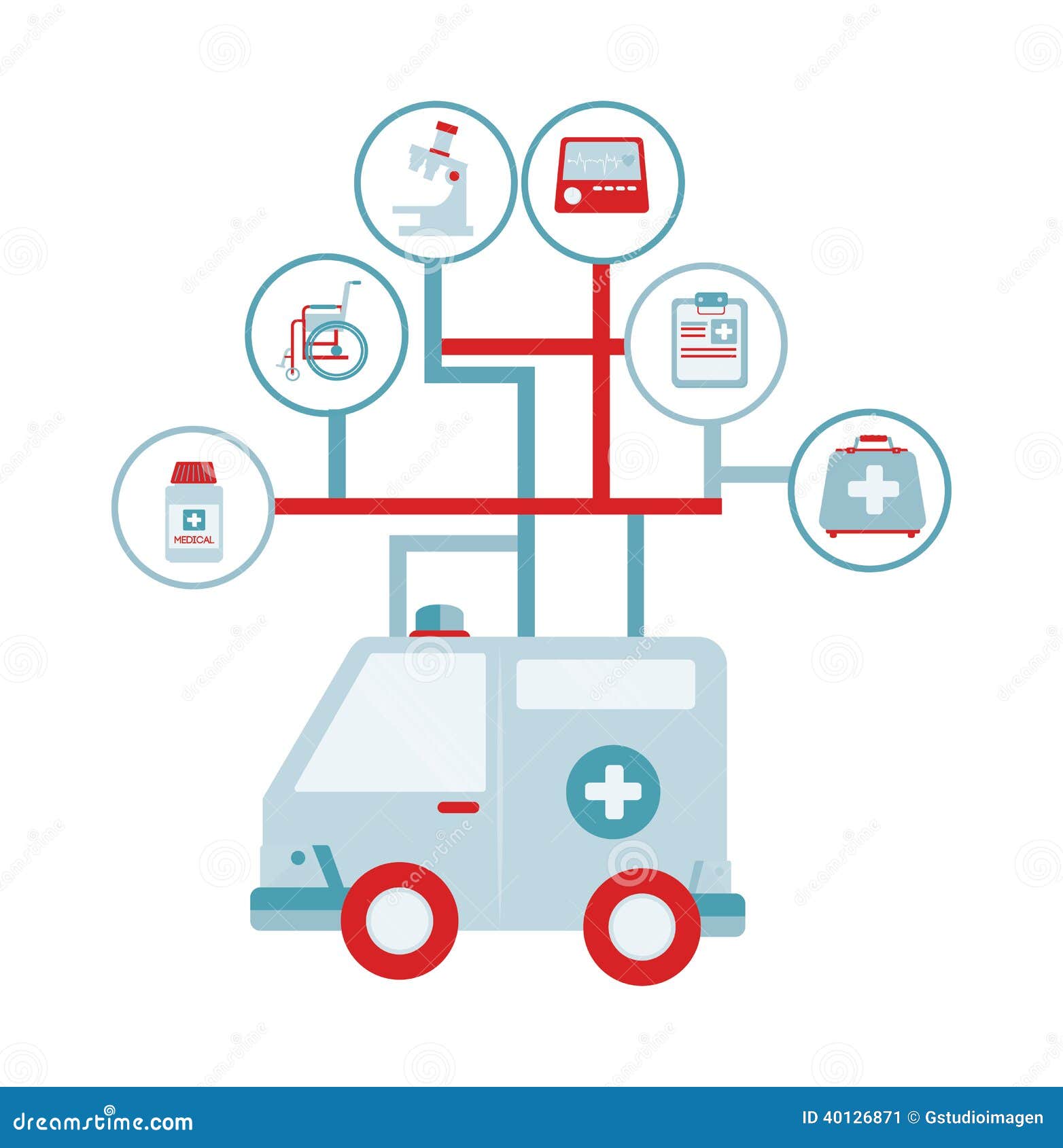 Medical Design Cartoon Vector | CartoonDealer.com #40126871