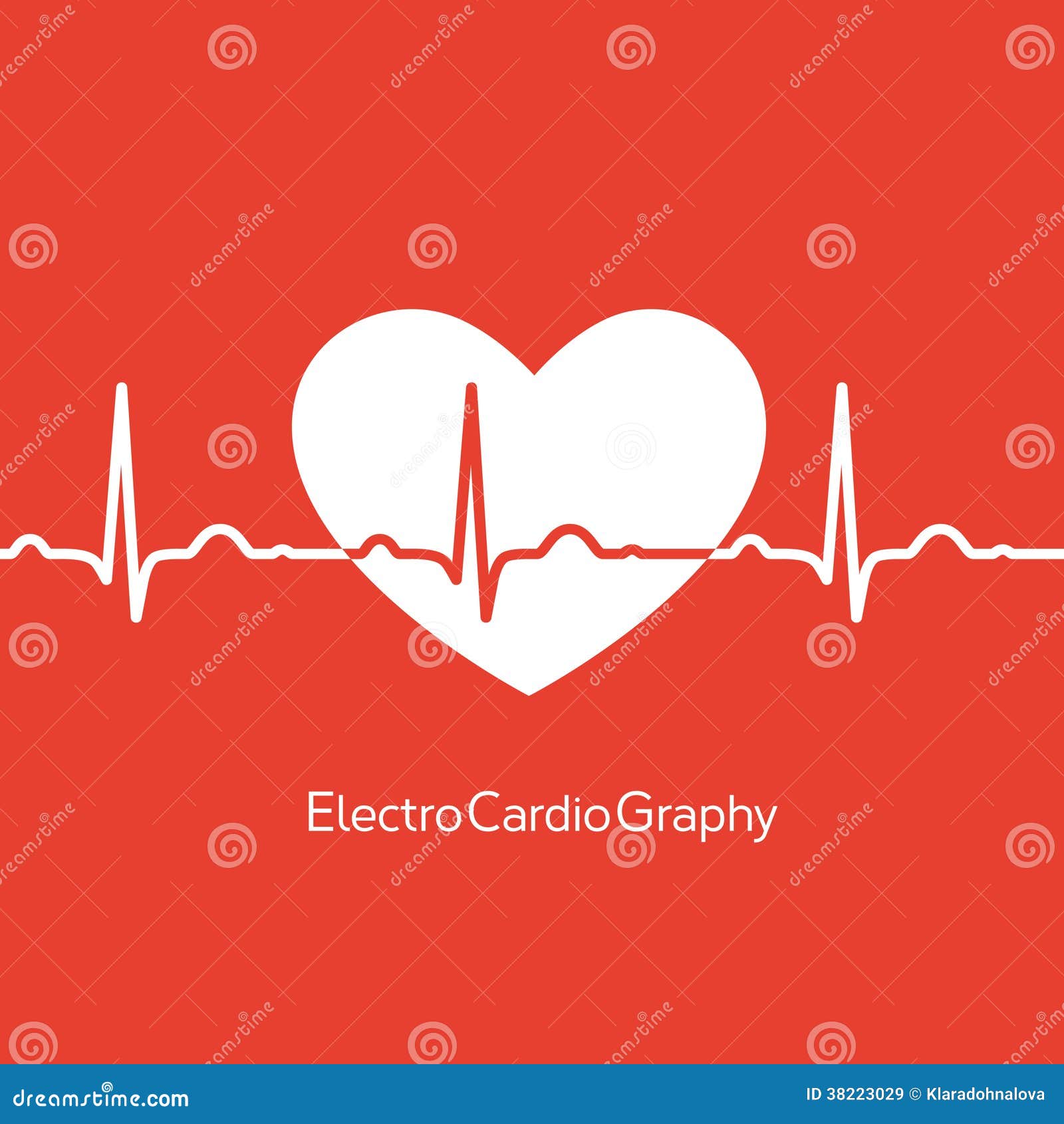 Medical Design - Cardiogram Cartoon Vector | CartoonDealer.com #47241169