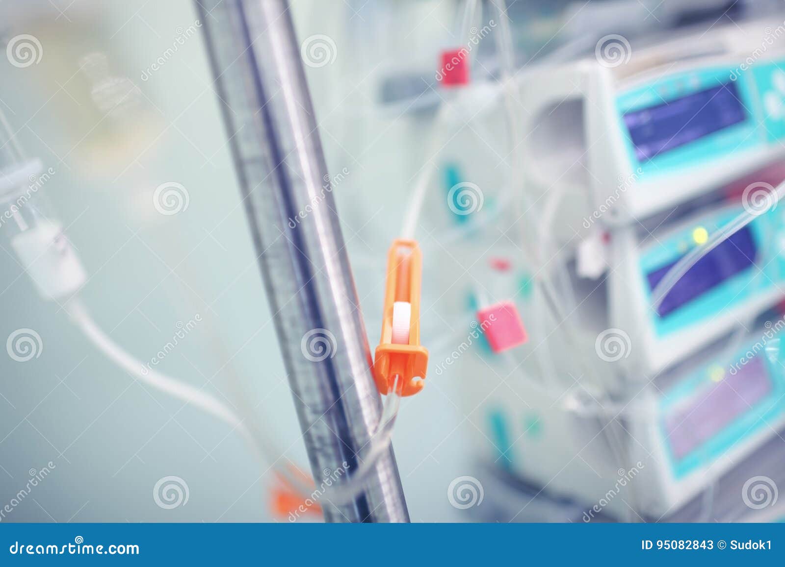 Medical Device for Intravenous Drip Stock Image - Image of scientific ...