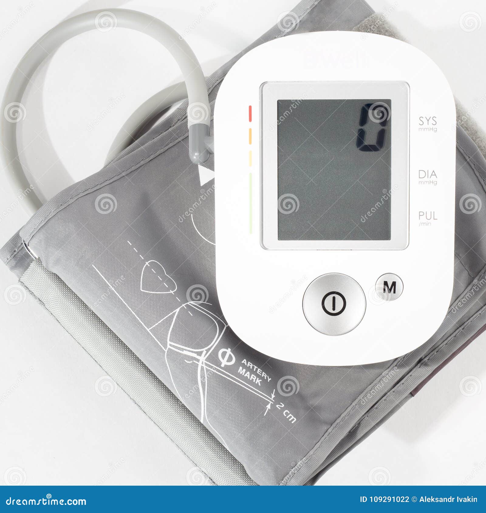 White Tonometer, Medical Device Stock Photo - Image of rubber, tube ...