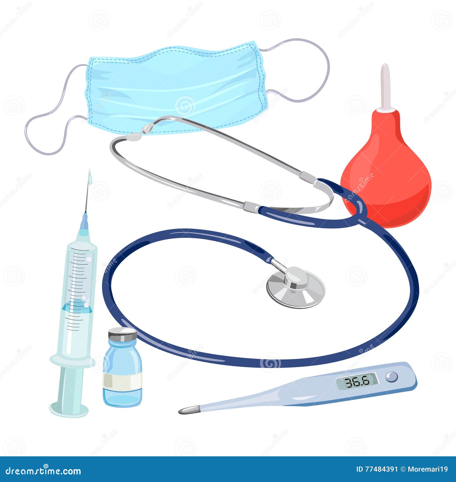 Medical Devices, Doctors Instruments Stock Vector - Illustration of ...