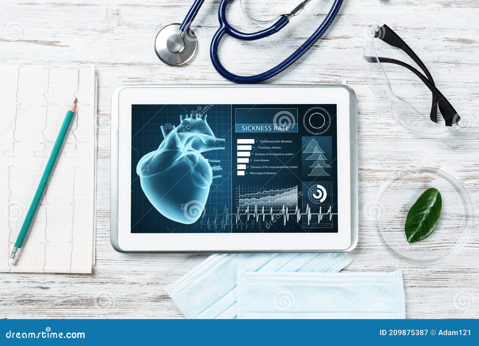 Medical Diagnostics in Modern Hospital. Stock Image - Image of ...