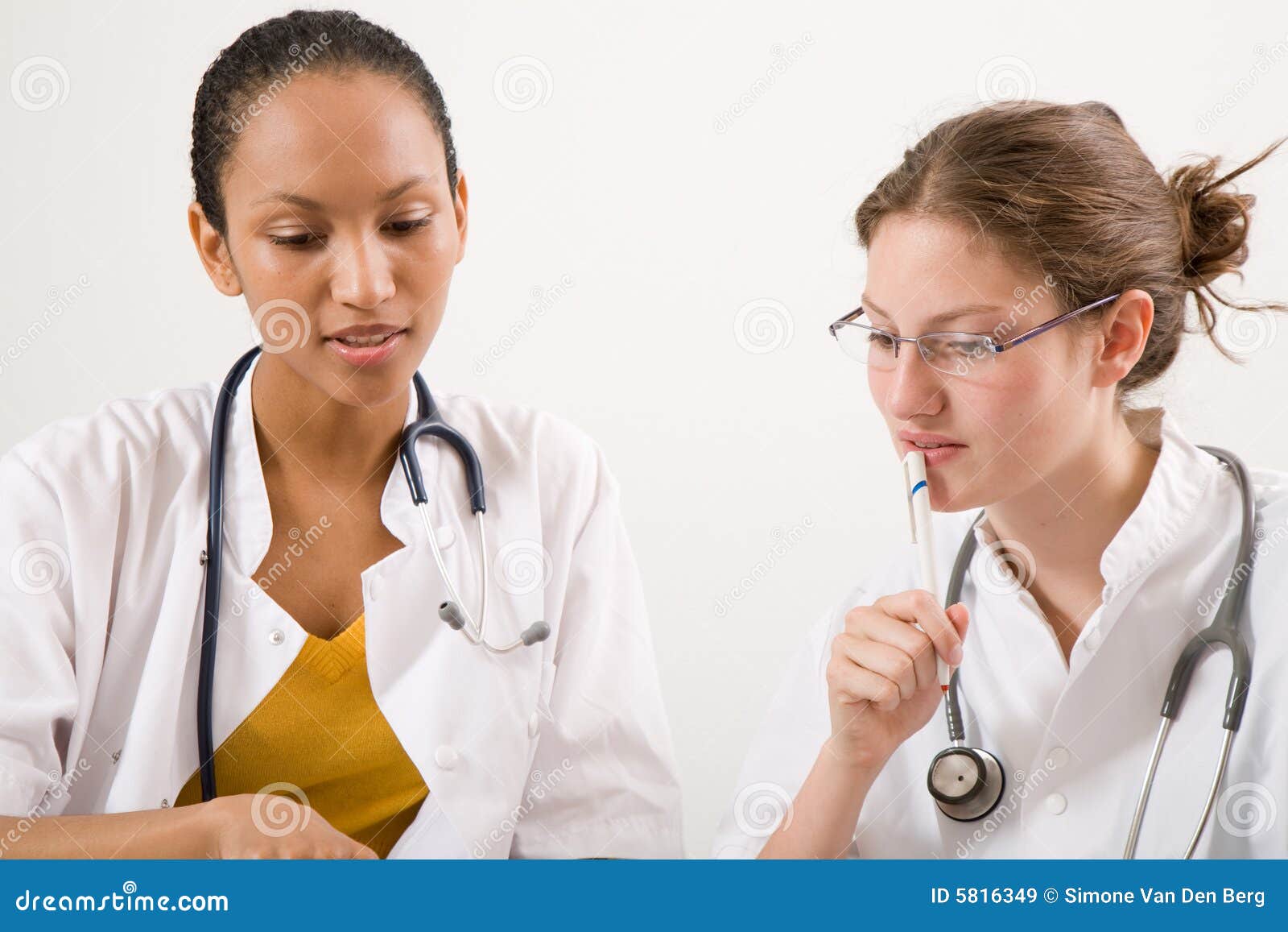 Medical discussion stock image. Image of consult, attractive - 5816349