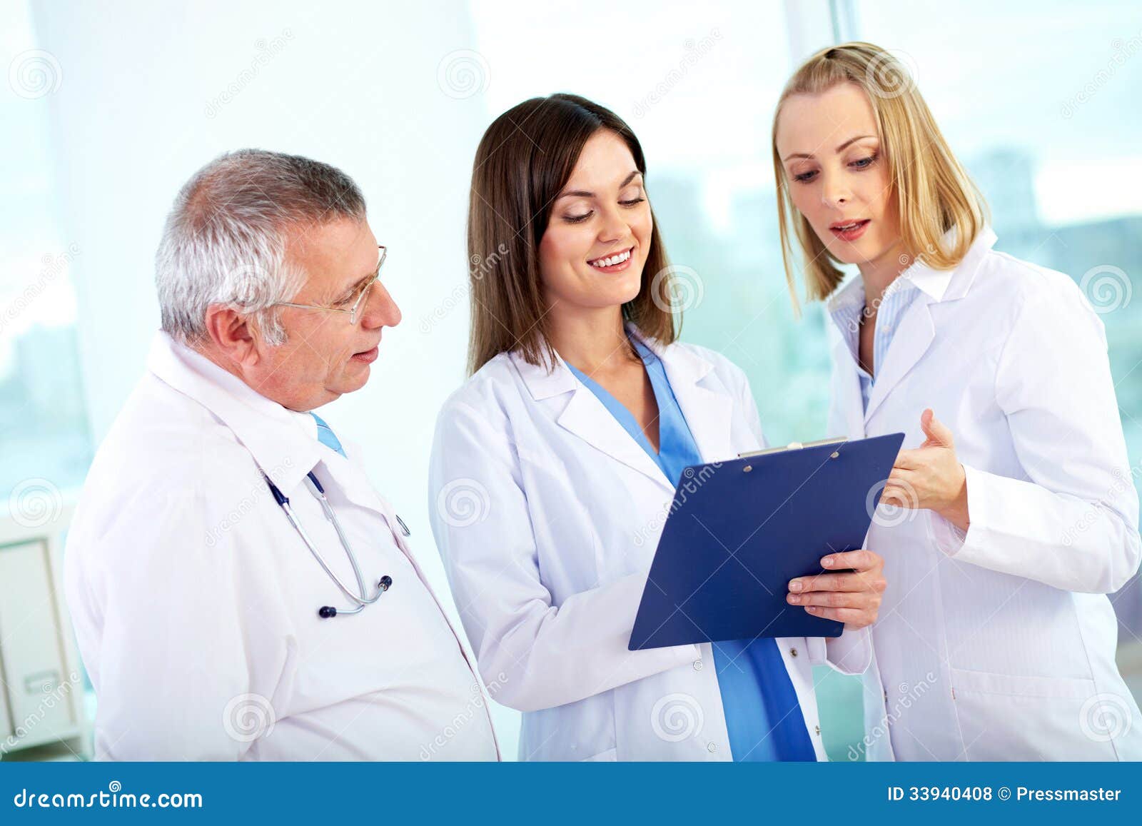 Medical discussion stock photo. Image of adult, elderly - 33940408