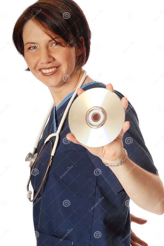 Medical disk stock photo. Image of medicine, lady, brunette - 673584