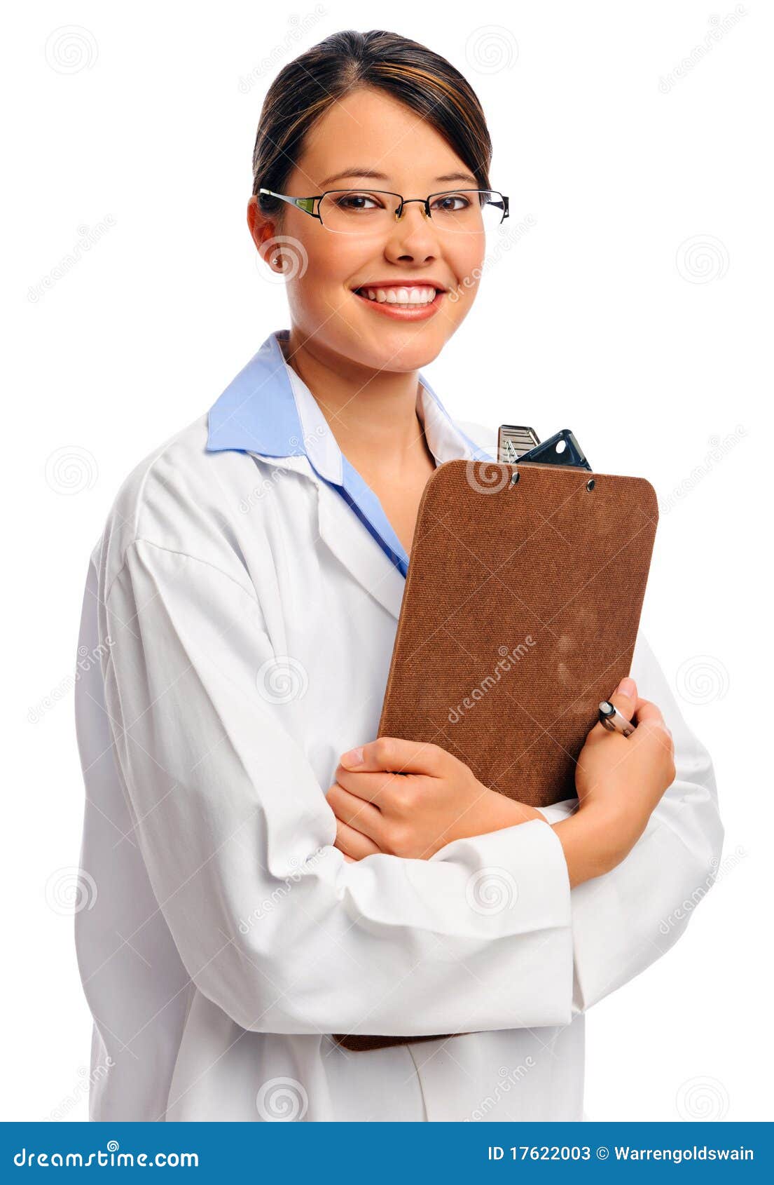Medical Doctor with Clipboard Stock Image - Image of sterile, clinical ...