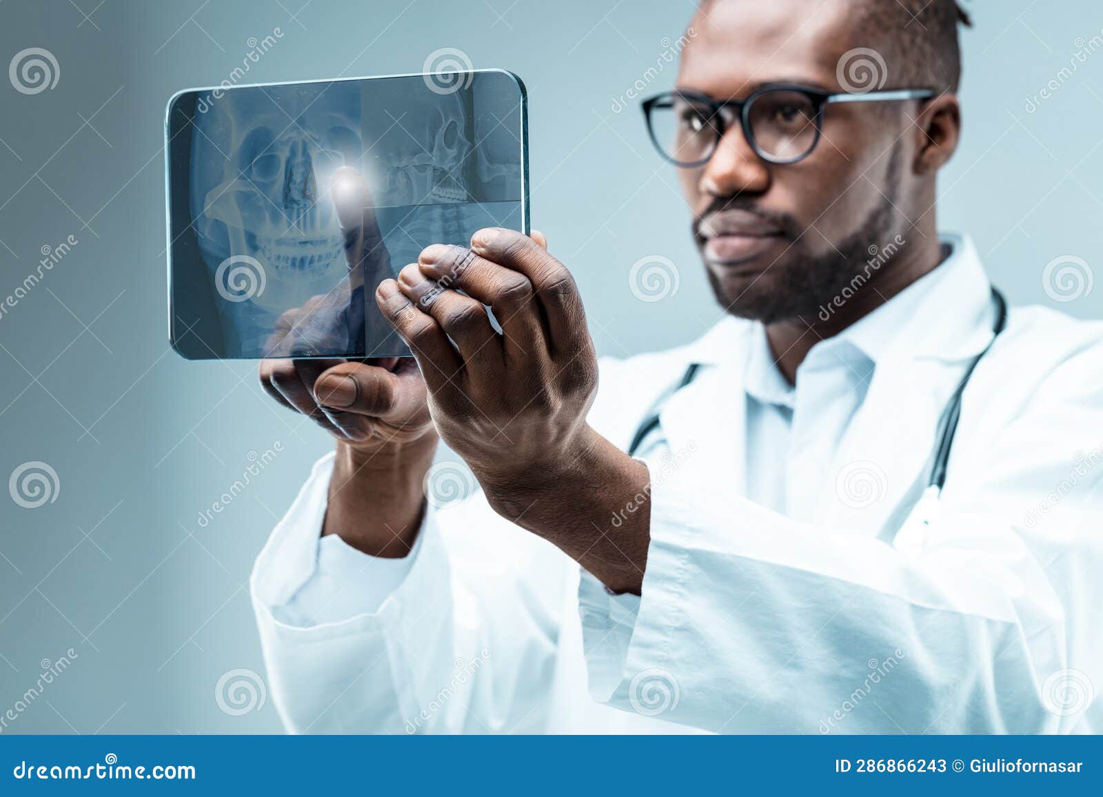 Medical Doctor, Digital Tablet, Improves Healthcare Access Stock Image ...