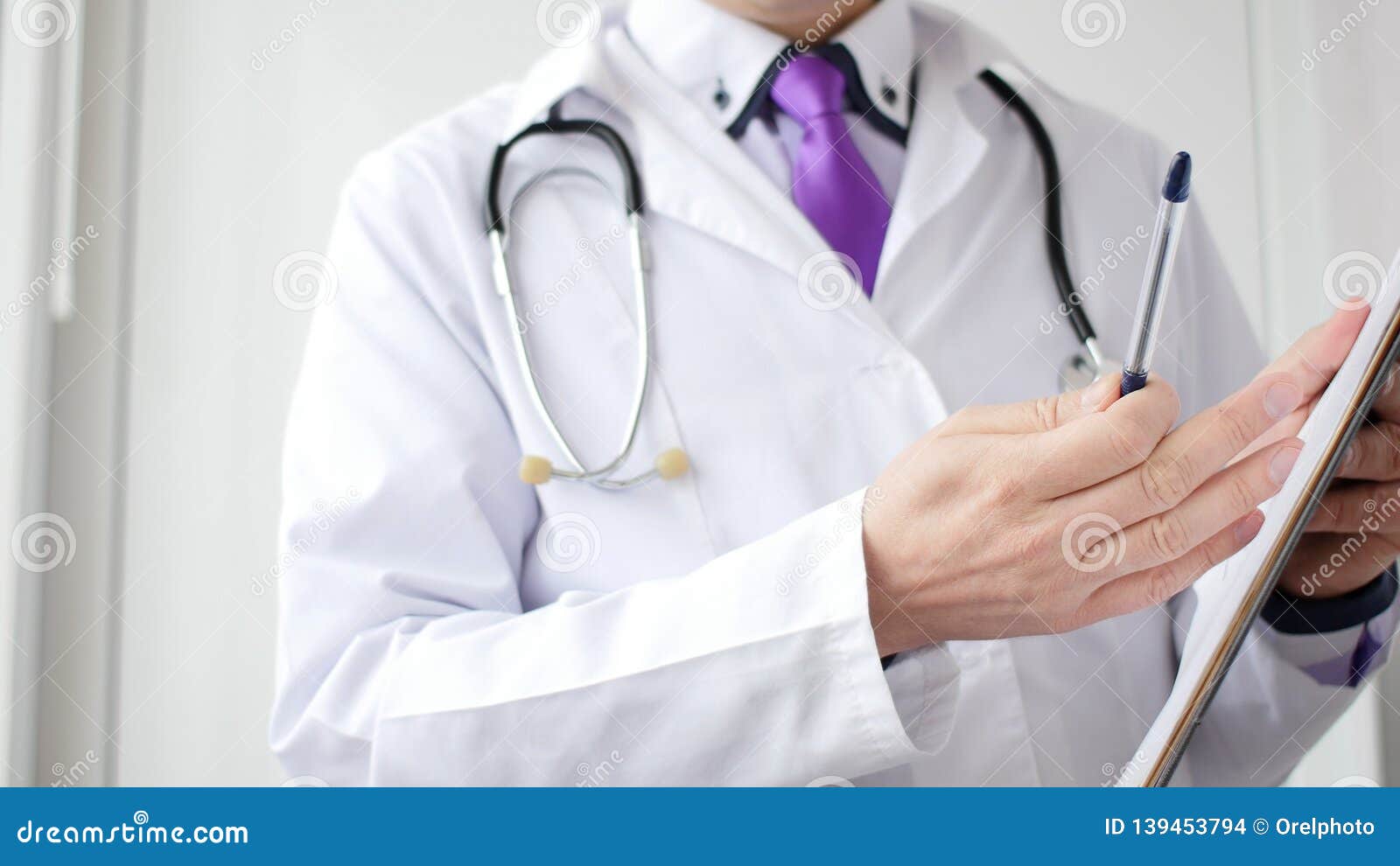 A Doctor Explaining Something by Making Hands Gestures Stock Photo ...
