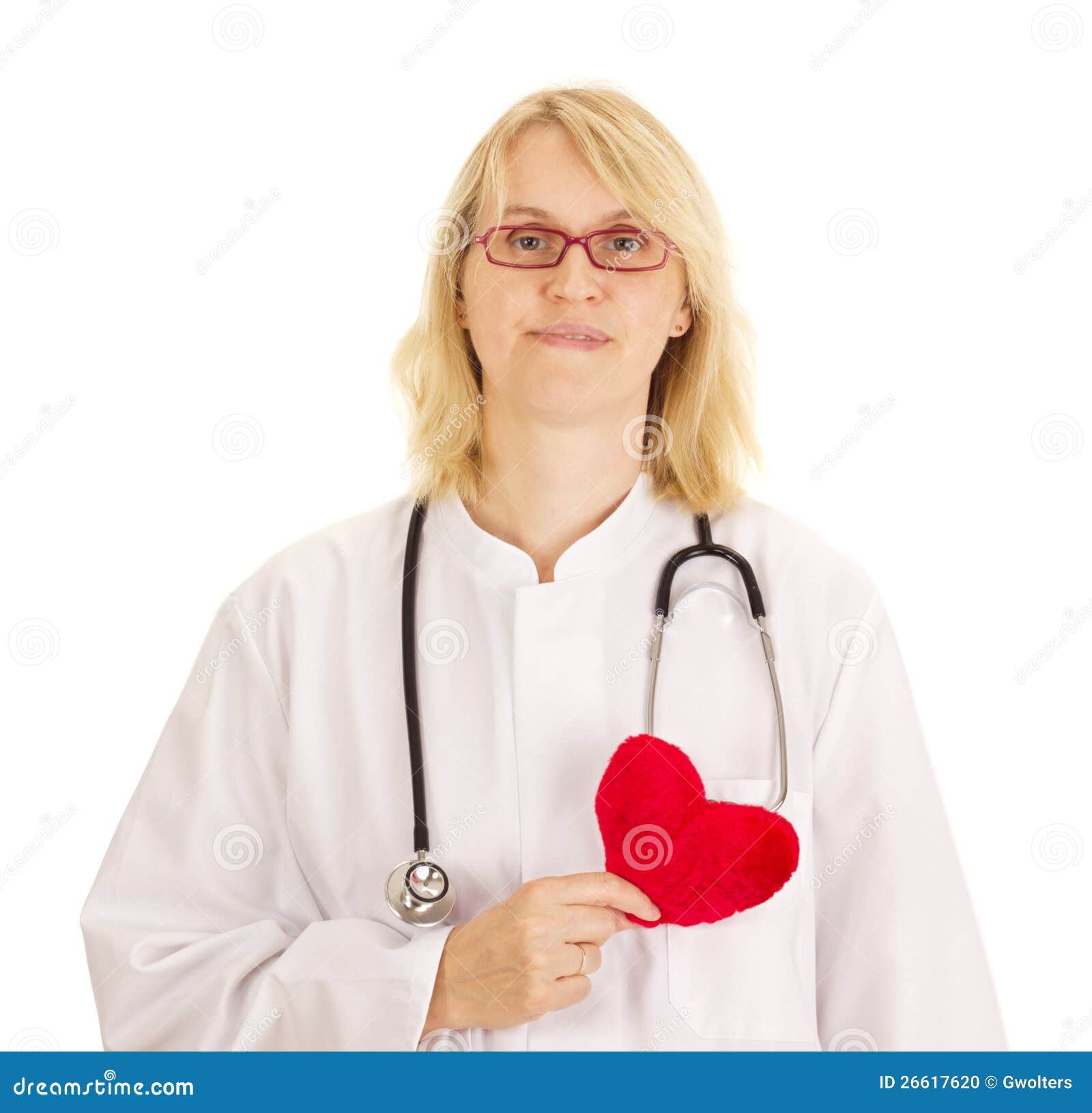 Medical doctor with heart stock photo. Image of heart - 26617620