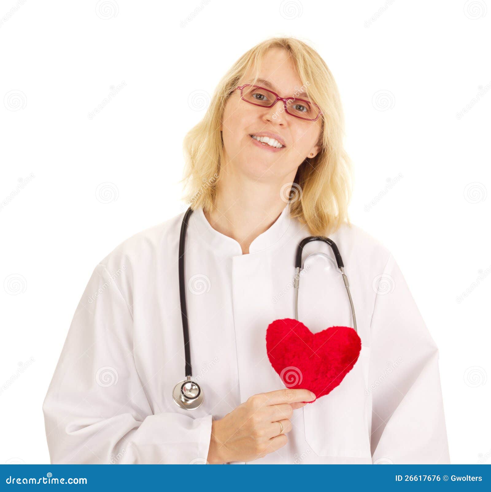 Medical doctor with heart stock photo. Image of physician - 26617676