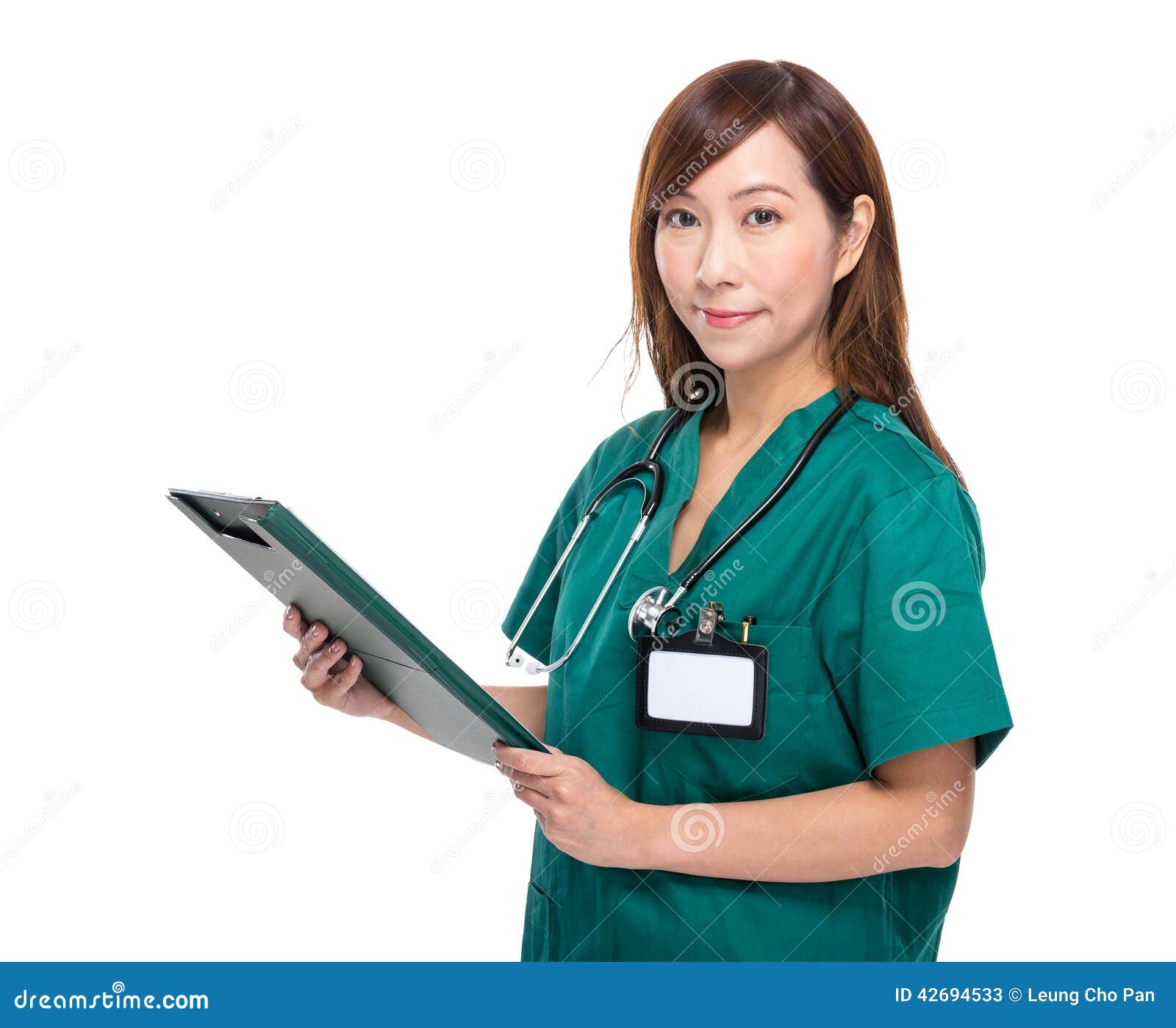 Medical Doctor with Notepad Stock Image - Image of gown, binder: 42694533