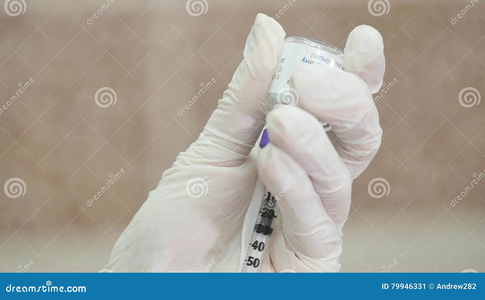 Medical Doctor or Nurse Loading Syringe for Injection Stock Video ...