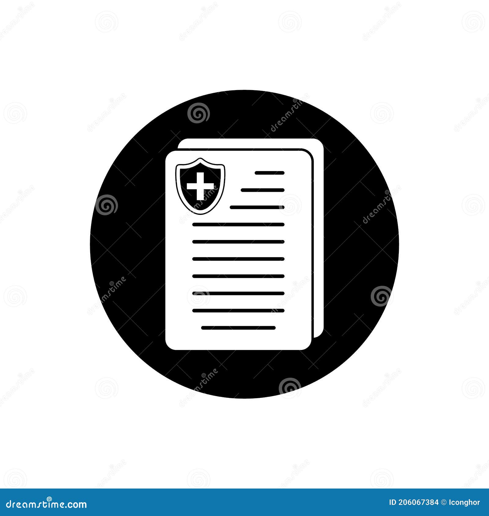 Medical Doctor and Patient Document Button Icon. Stock Vector ...