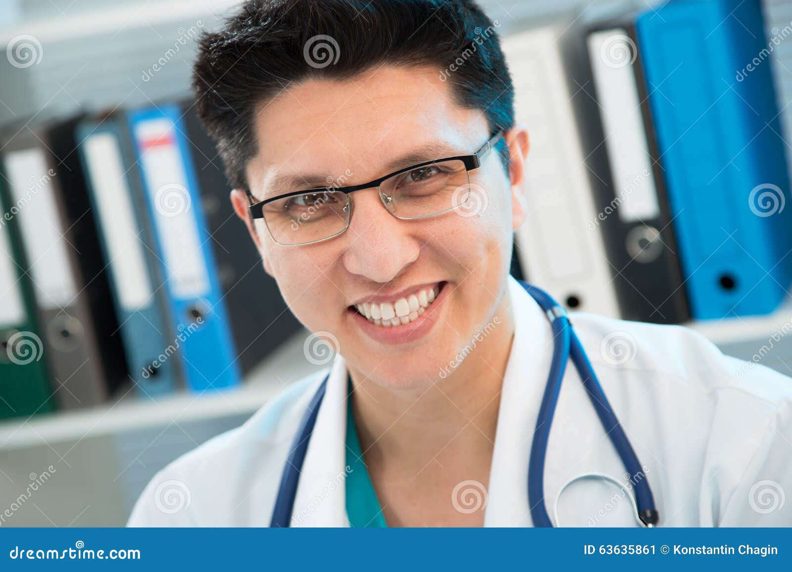 Medical doctor smiling stock image. Image of portrait - 63635861