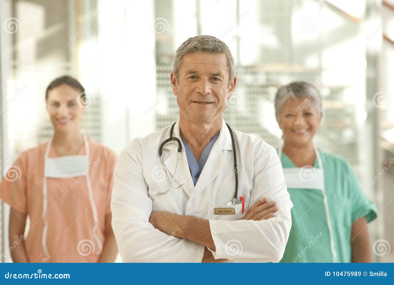 Medical doctor and staff stock image. Image of multiracial - 10475989