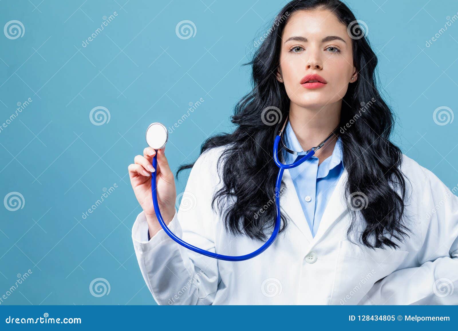 Medical Doctor with a Stethoscope Stock Image - Image of checkup ...