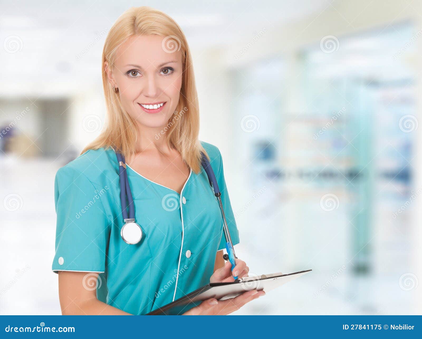 Medical doctor woman stock image. Image of care, corridor - 27841175