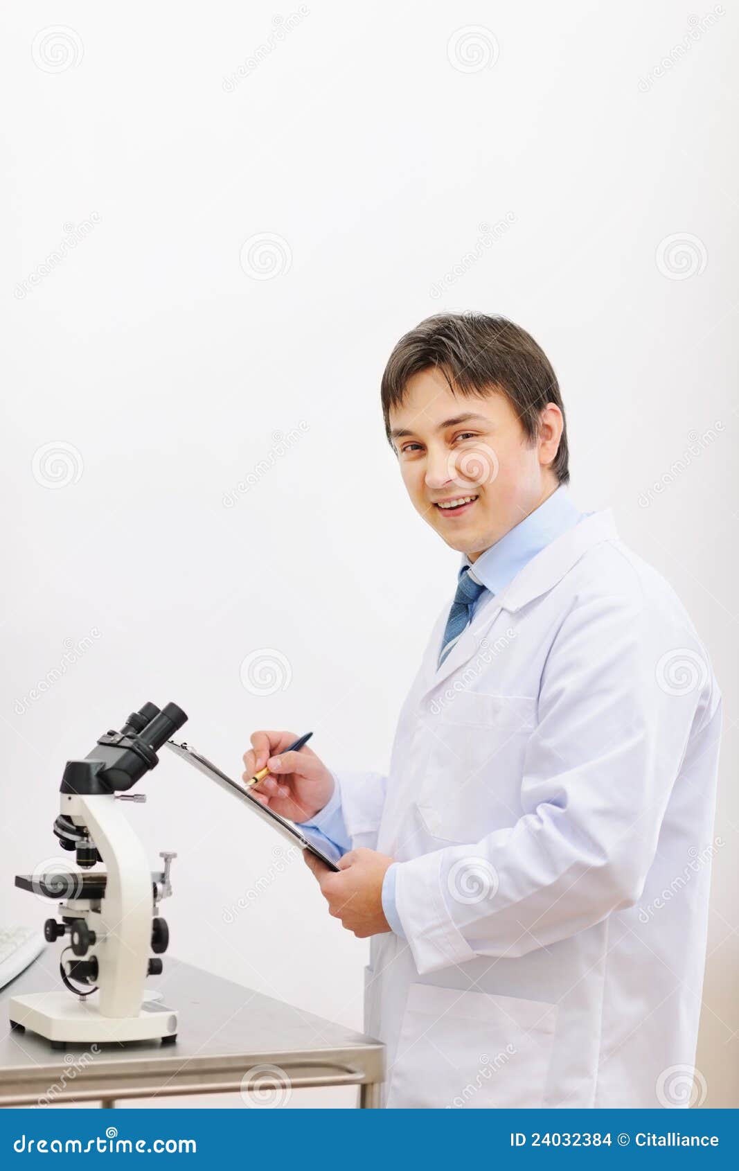 Medical Doctor Working in Laboratory Stock Photo - Image of laboratory ...