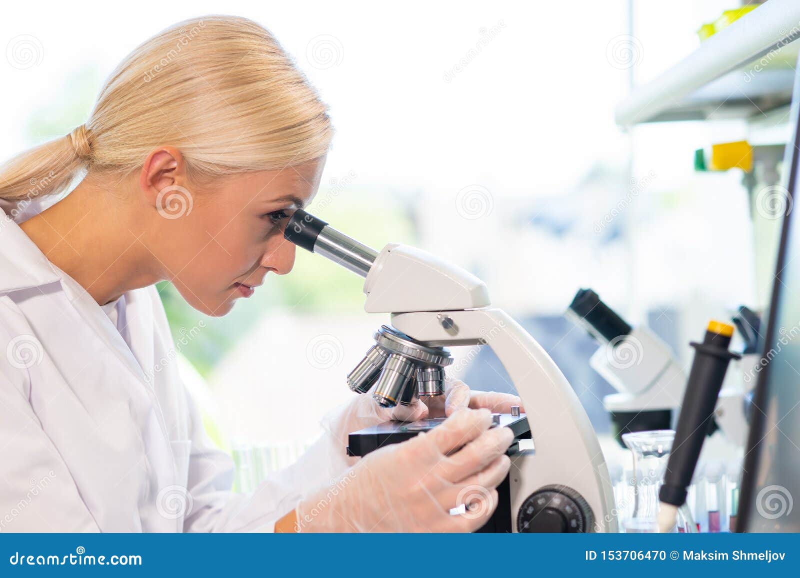 Medical Doctor Working in Research Lab. Science Assistant Making ...