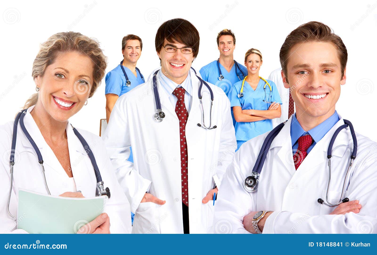 Medical Doctors Looking At X-rays In A Hospital .checking Chest X Ray ...